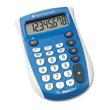 Texas Instruments TI-1795SV Minidesk Calculator, 8-Digit LCD - Walmart.com