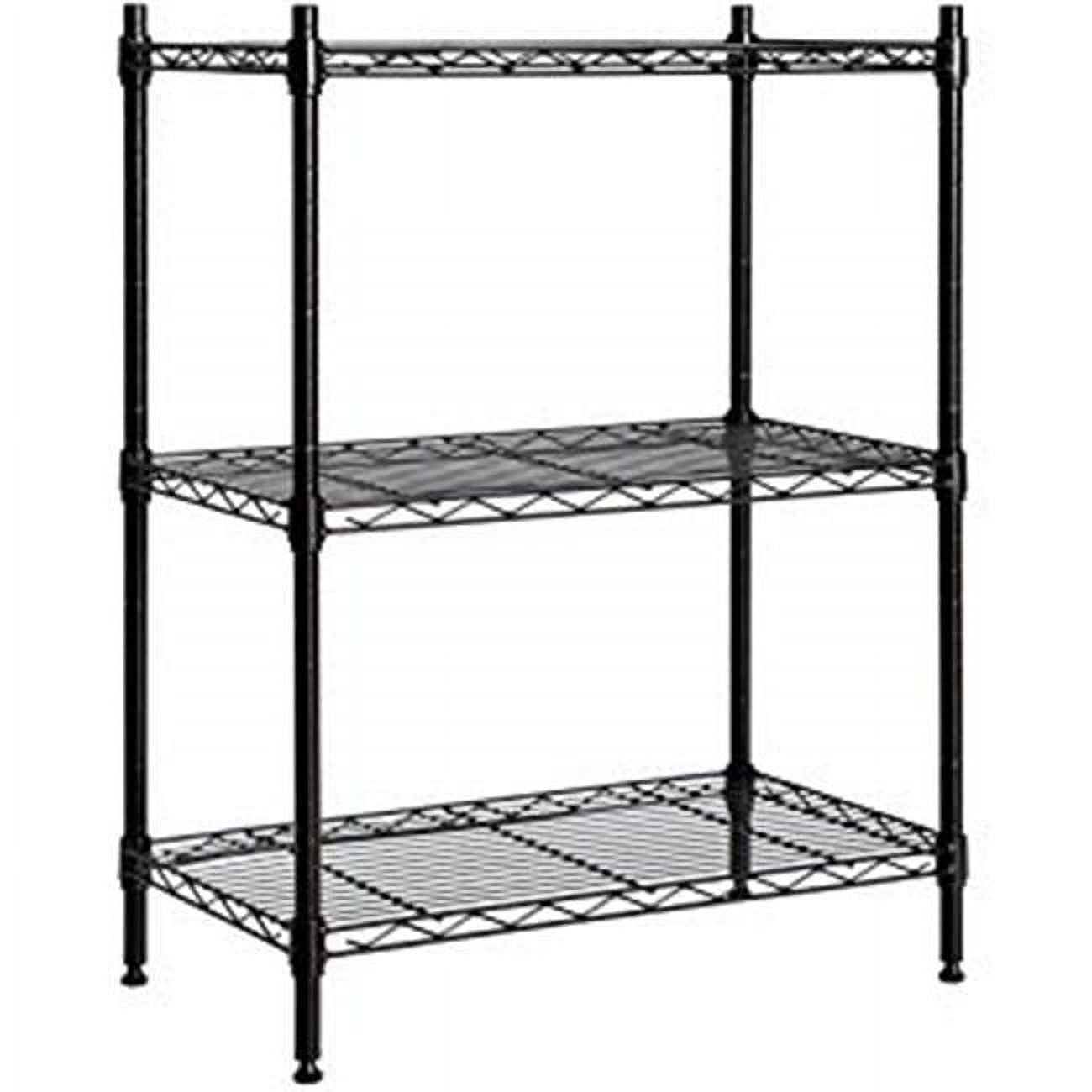 Ti-Dee 3 Shelf Ventilated Utility Rack - Black - Walmart.com