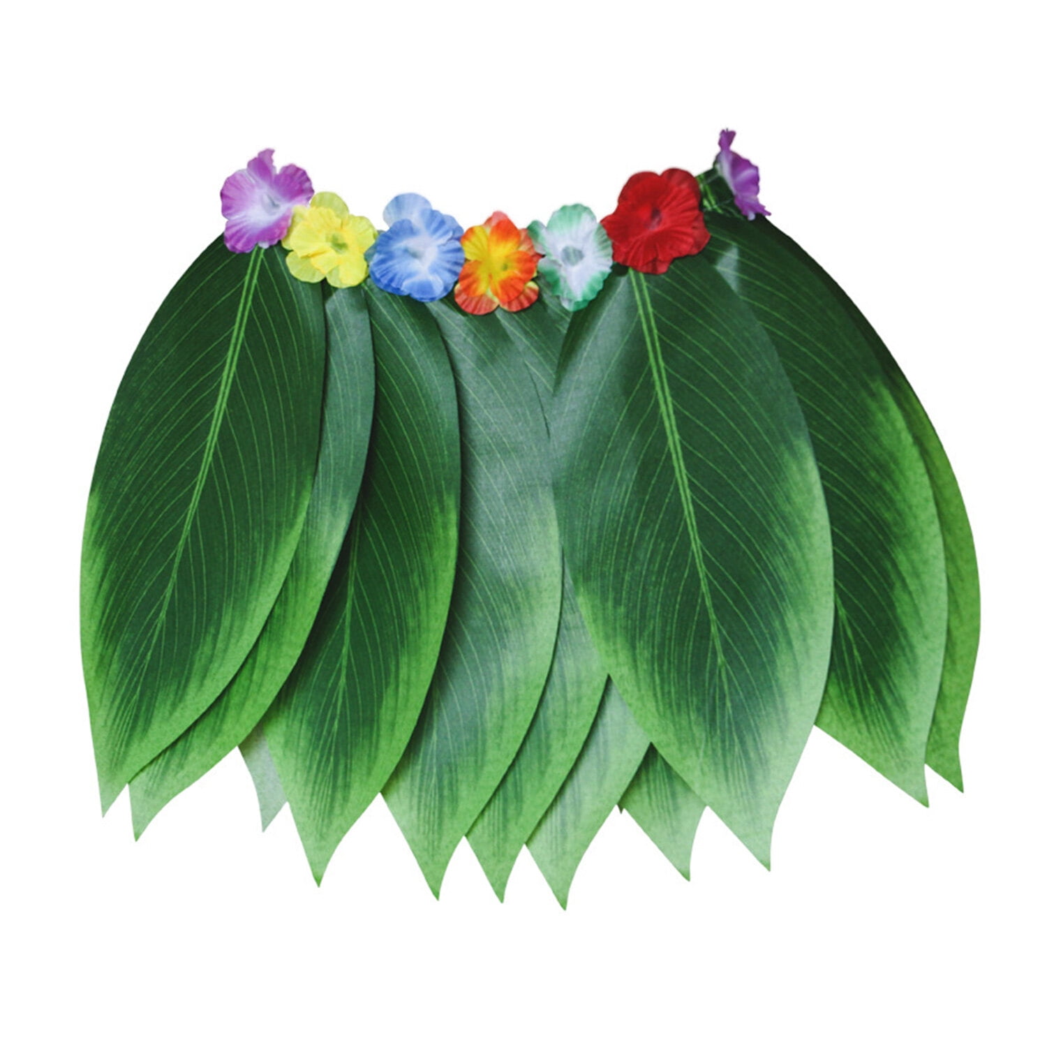 Ti Leaf Hula Skirt Hawaiian Leaf Skirt Green Grass Skirt for Beach Luau ...