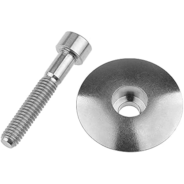 Ti Titanium Headset Stem Top Cap 1-1/8" with Titanium Bolt M6 x 35mm ...