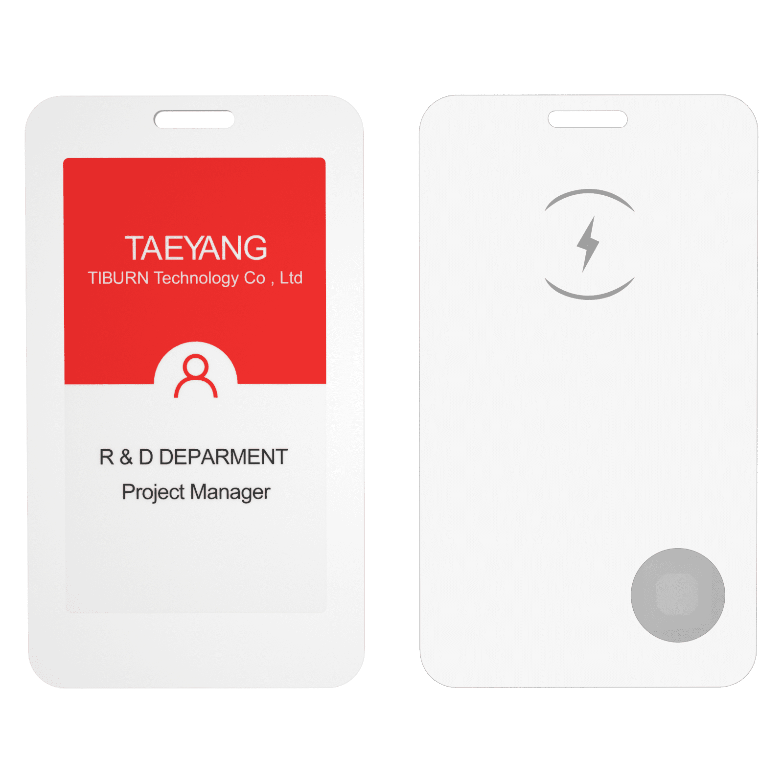 TiBurn E-Ink Smart Badge, E-Ink Smart Badge Holder, Editable Smart ID ...
