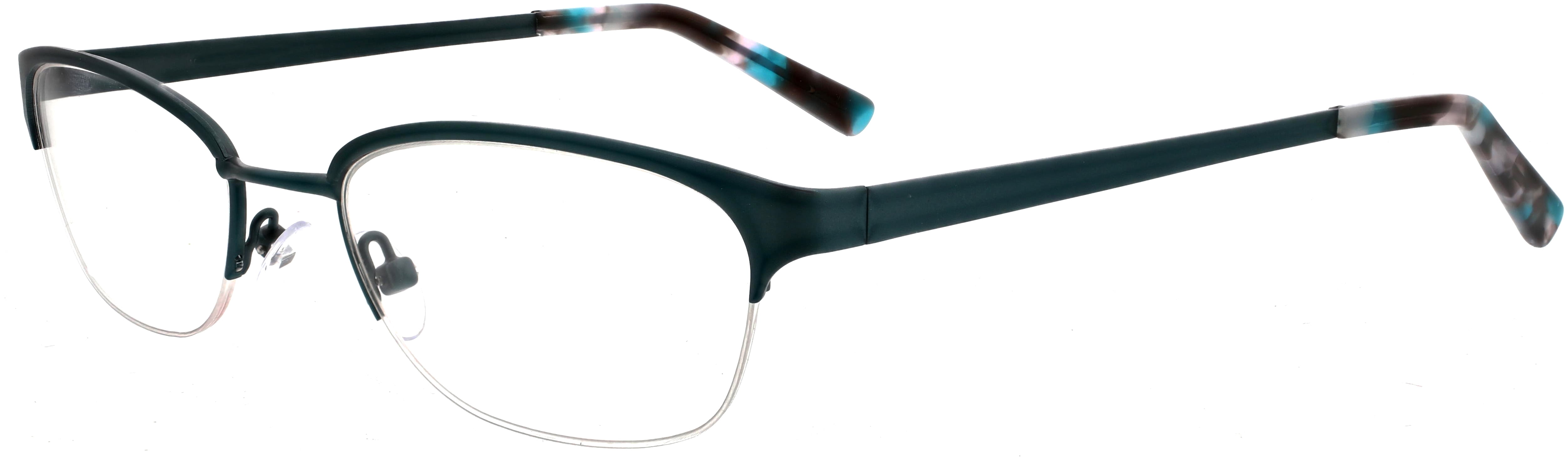 TiFlex Women's Square Eyeglasses, TFL2101, Navy, 50-18-135, with Case ...