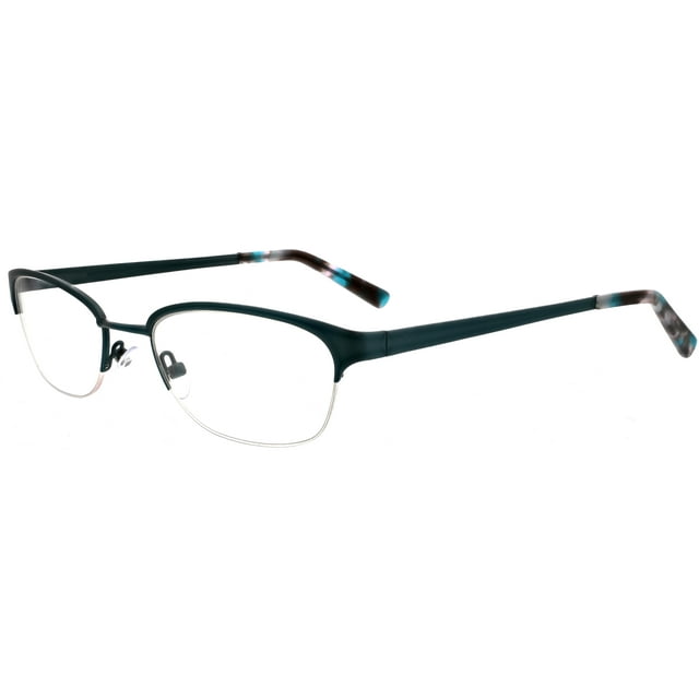 TiFlex Women's Square Eyeglasses, TFL2101, Navy, 50-18-135, with Case ...