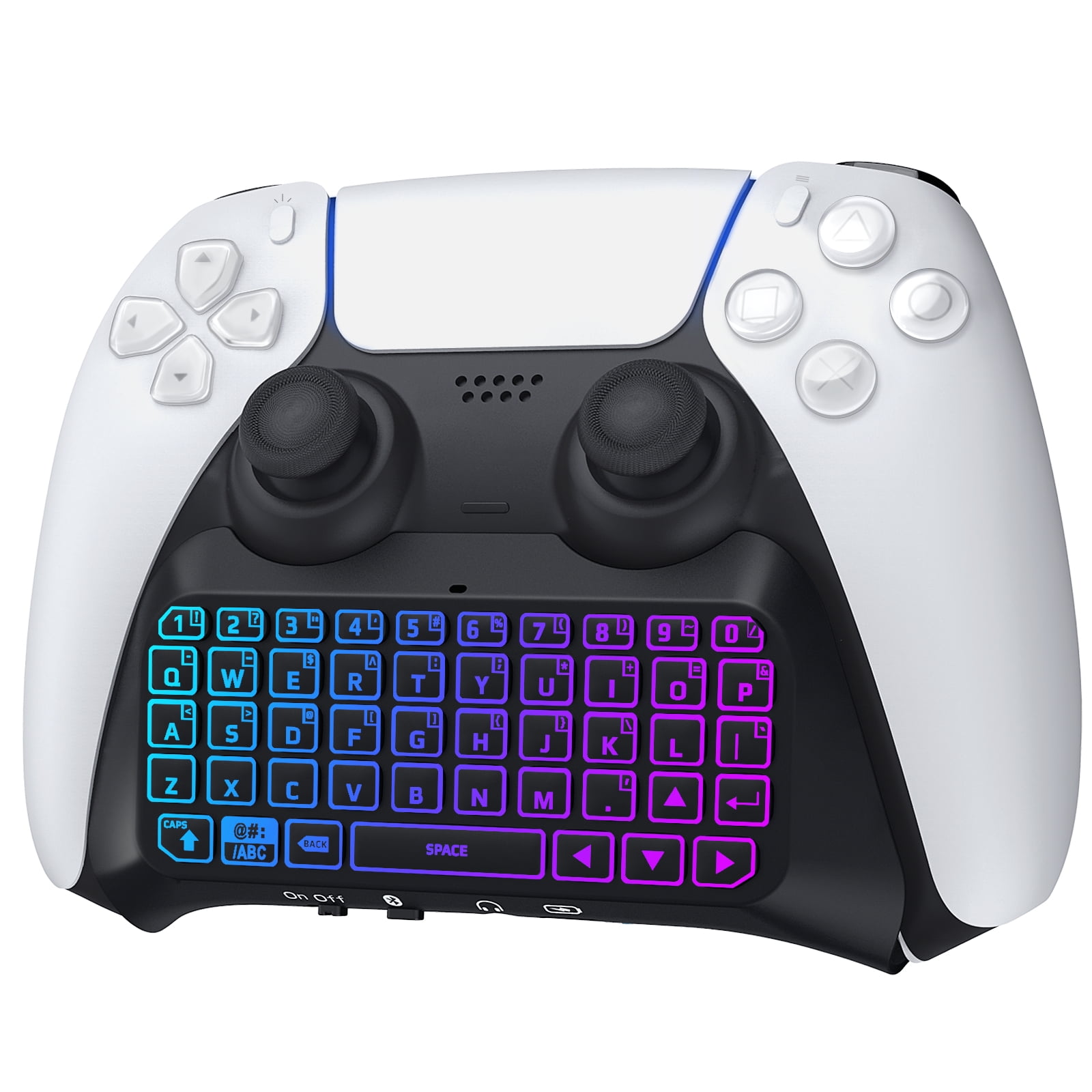 Timovo Wireless Keyboard For Ps5 Controller With Rgb Backlight Mini Wireless Bluetooth Keypad