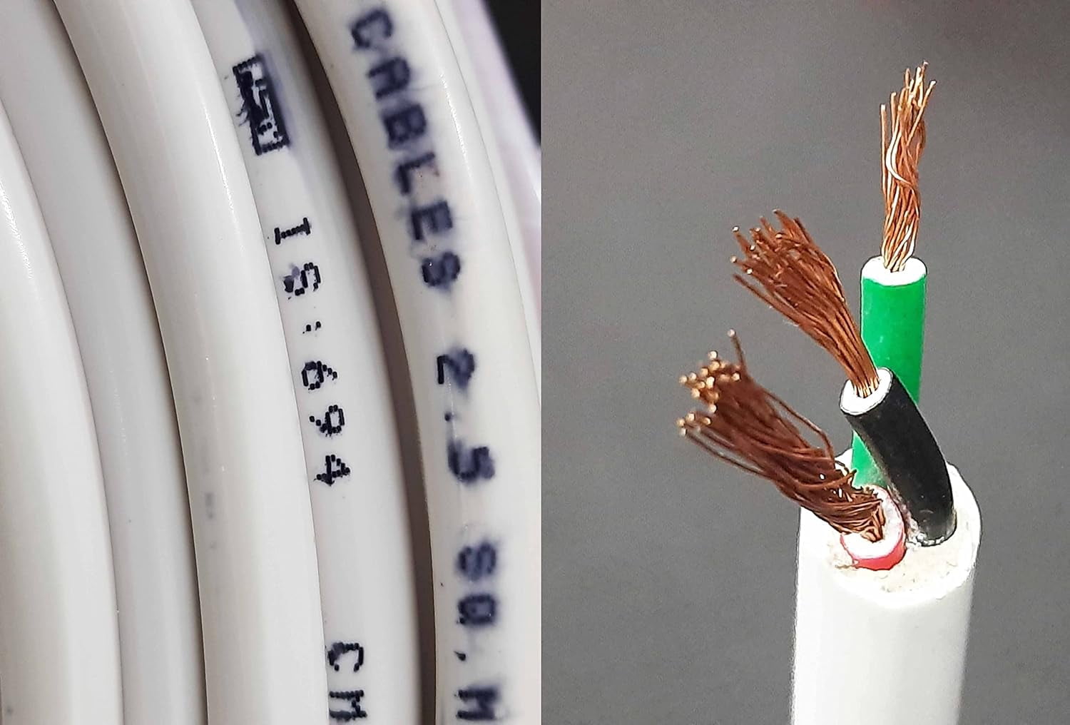 Tia 25 mm 3 Core Copper Round Cable Wire for ACGeyser Heavy Electrical ...