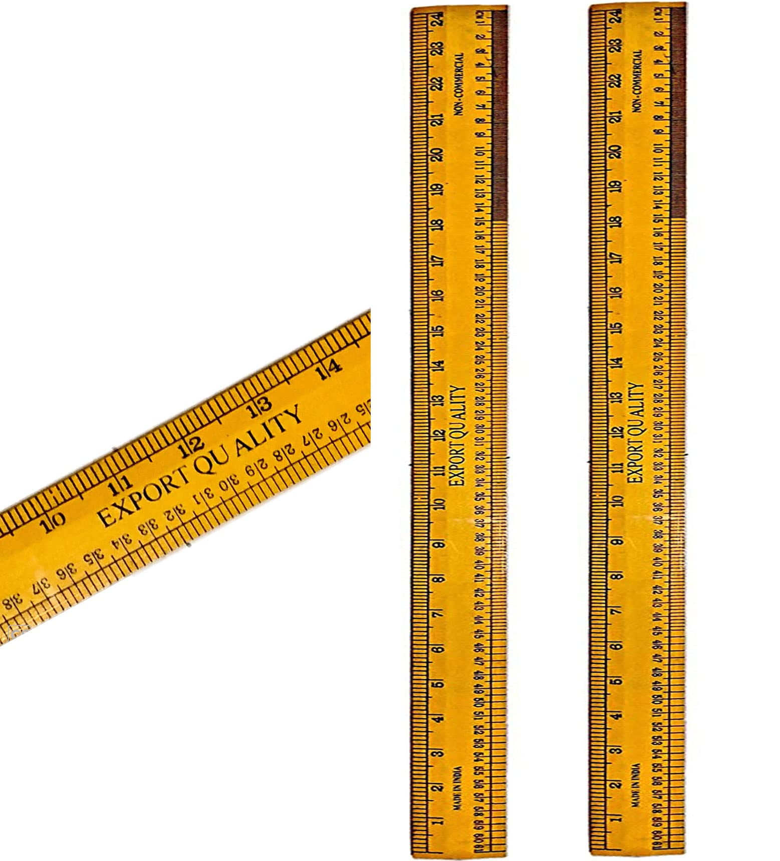 Tia Crafts 24 Inch, 60 Cm Wooden Ruler Scale Long For Architects ...