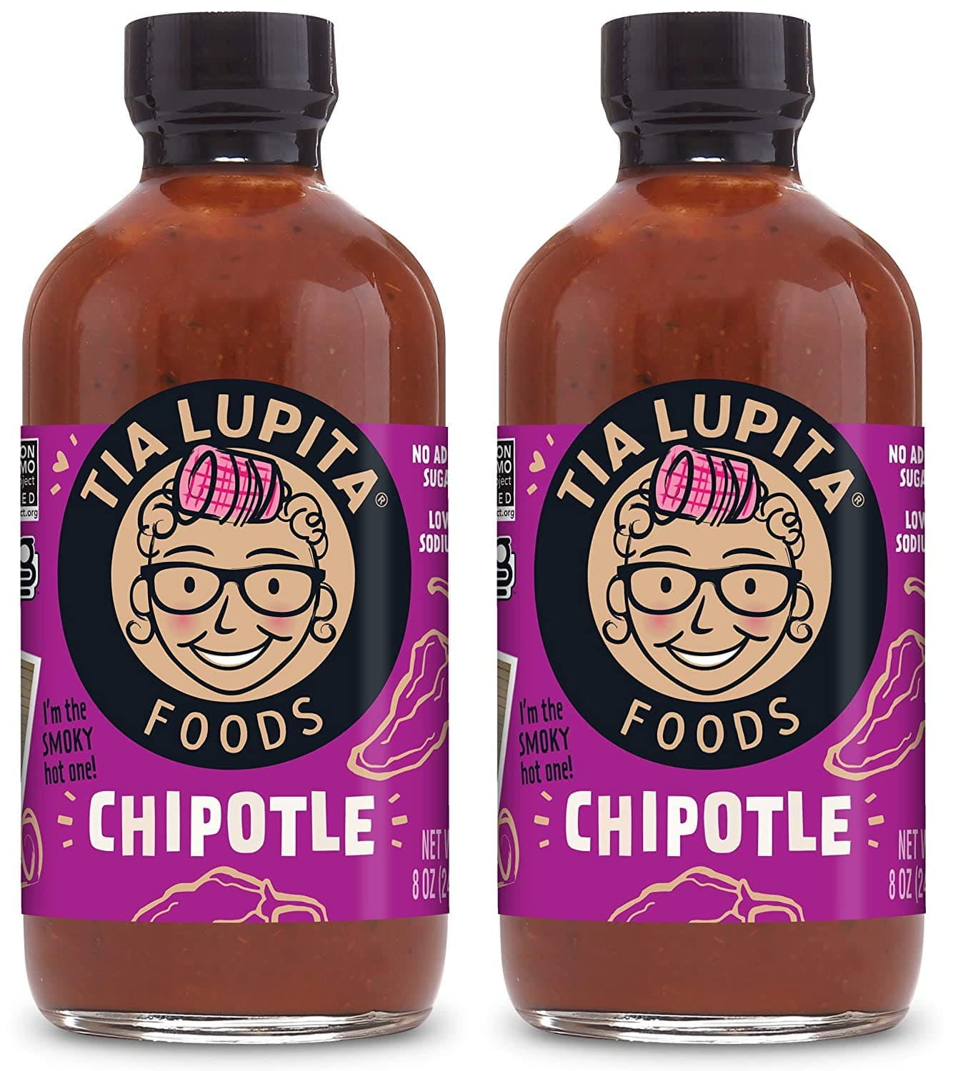Tia Lupita Foods Chipotle Hot Sauce Keto & Low Sodium with Real ...