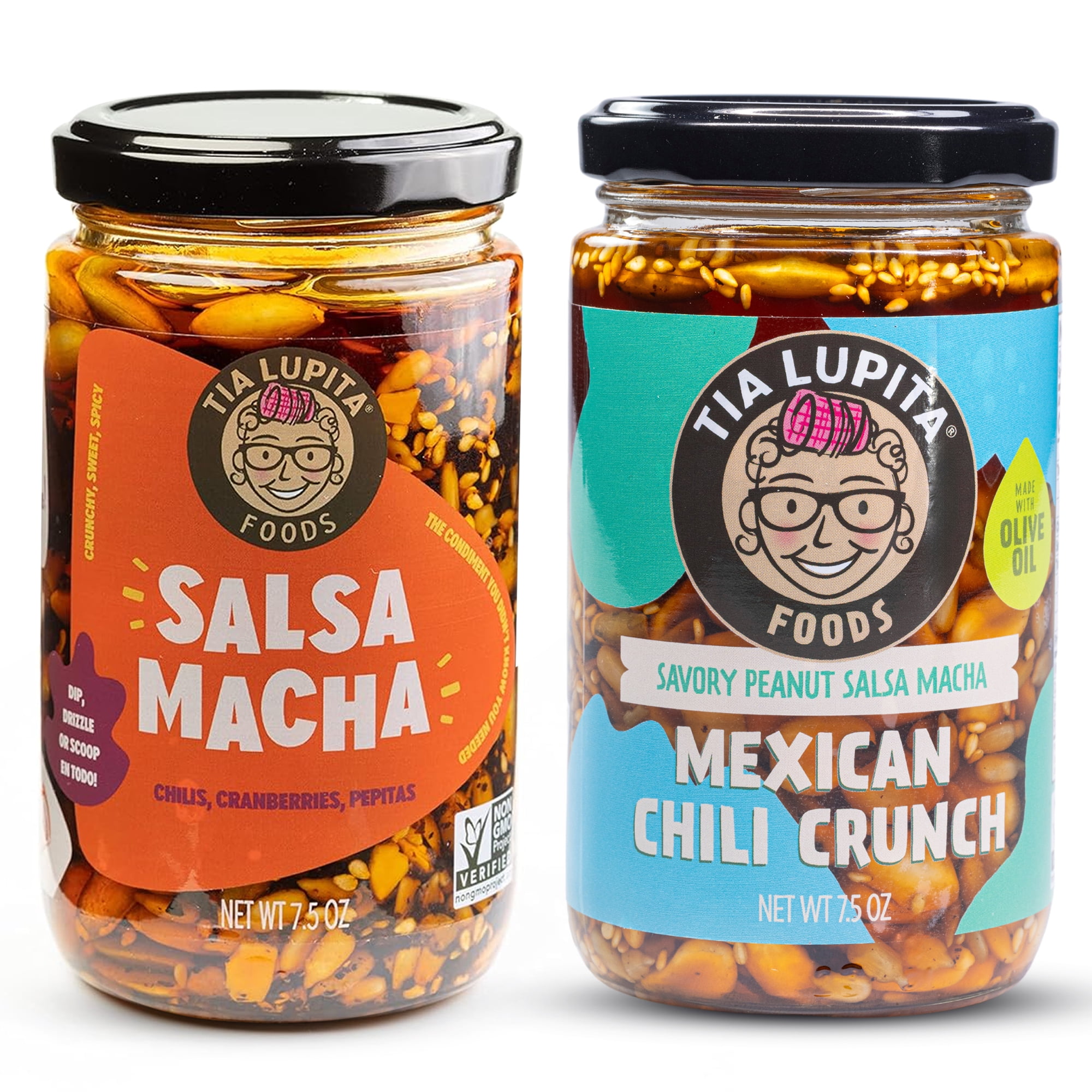 Tia Lupita Salsa Macha Chili Crunch Oil Variety Pack, Cranberry ...