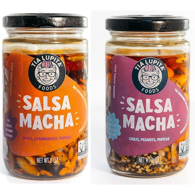 Tia Lupita Salsa Macha Chili Crunch Oil Variety Pack, Cranberry ...