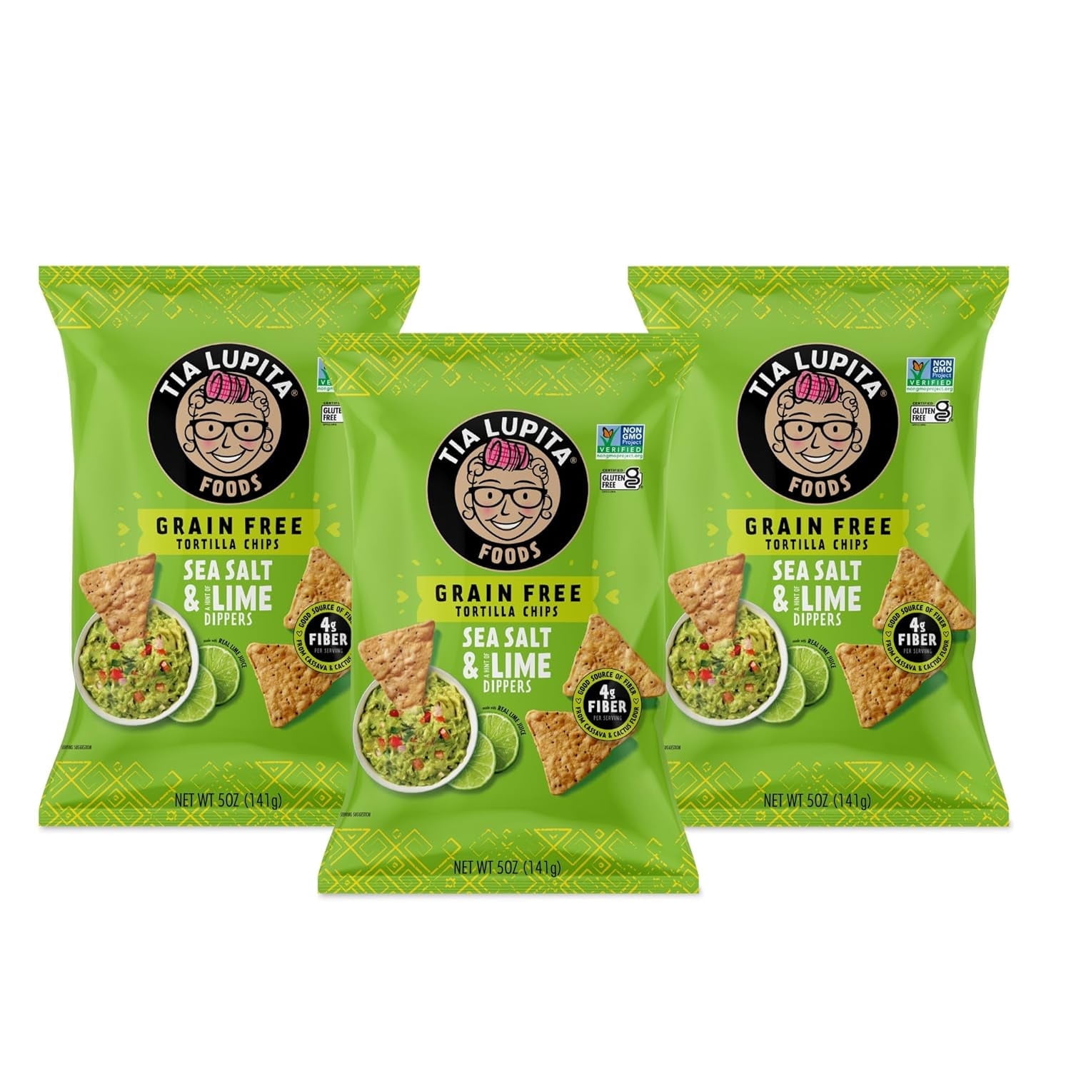 Tia Lupita Tortilla Chips Vegan, Gluten Free Keto Snacks, Sea Salt ...