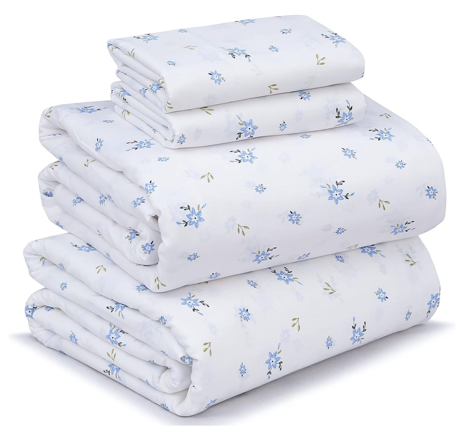 TiaGOC 100% Cotton Sheets for Queen Size Bed - Crispy Cooling Percale ...