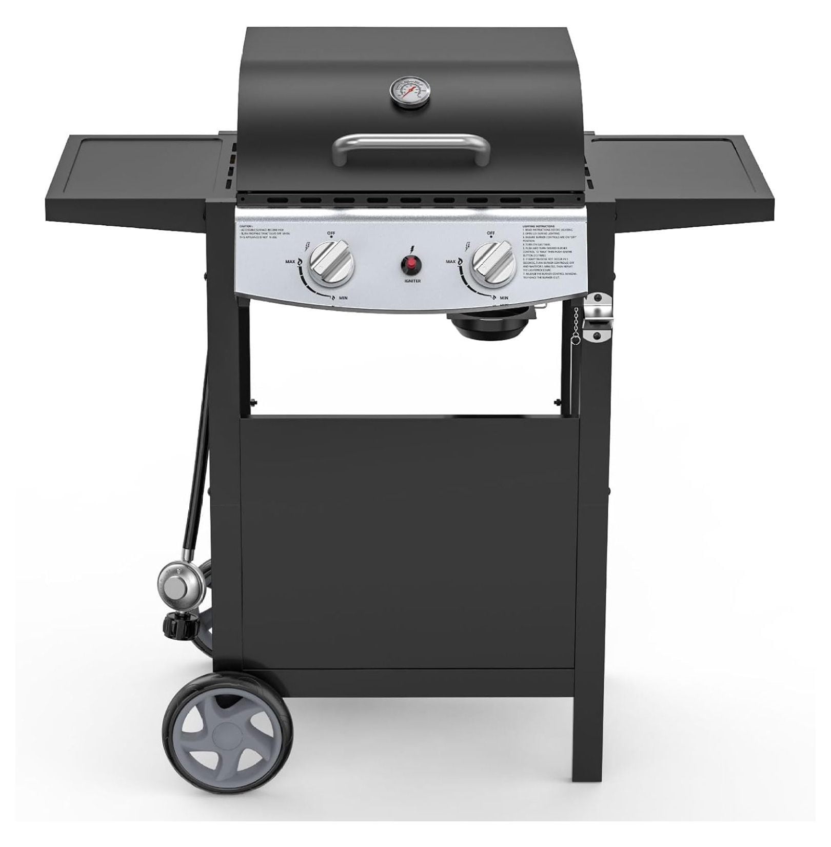 TiaGOC 2 Burner BBQ Propane Gas Grill, 20,000 BTU Gas Grill with Top ...