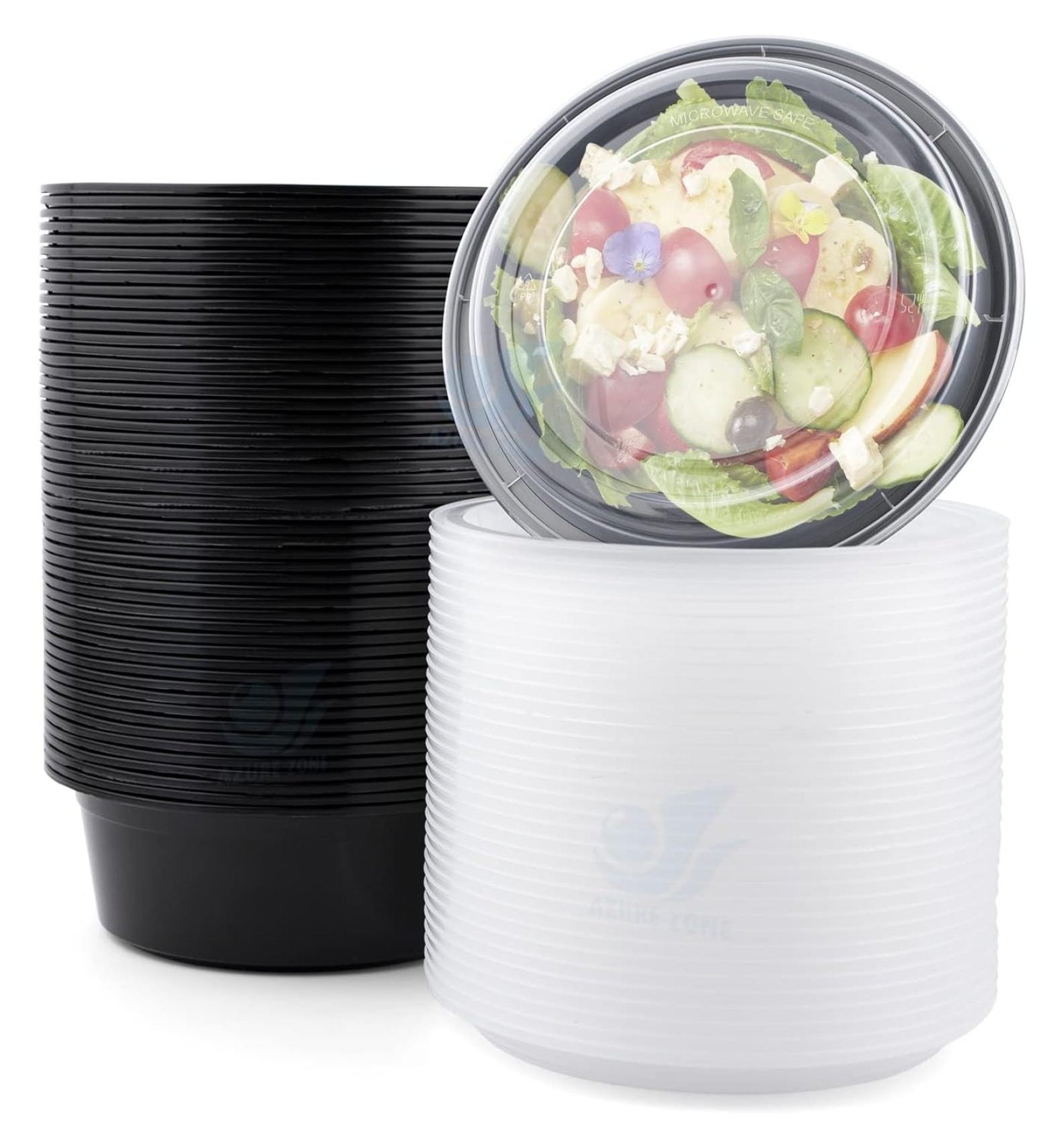 TiaGOC, [32 oz. 150-Pack Round Meal Prep Food Container with Lid ...