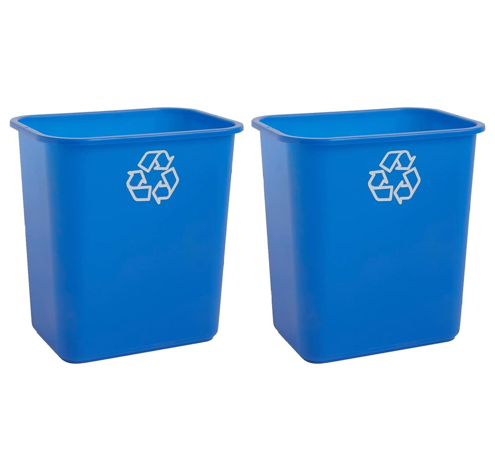 TiaGOC 7 Gallon / 28 Quart Space Saving Recycling Bin, Fits Under Desk ...