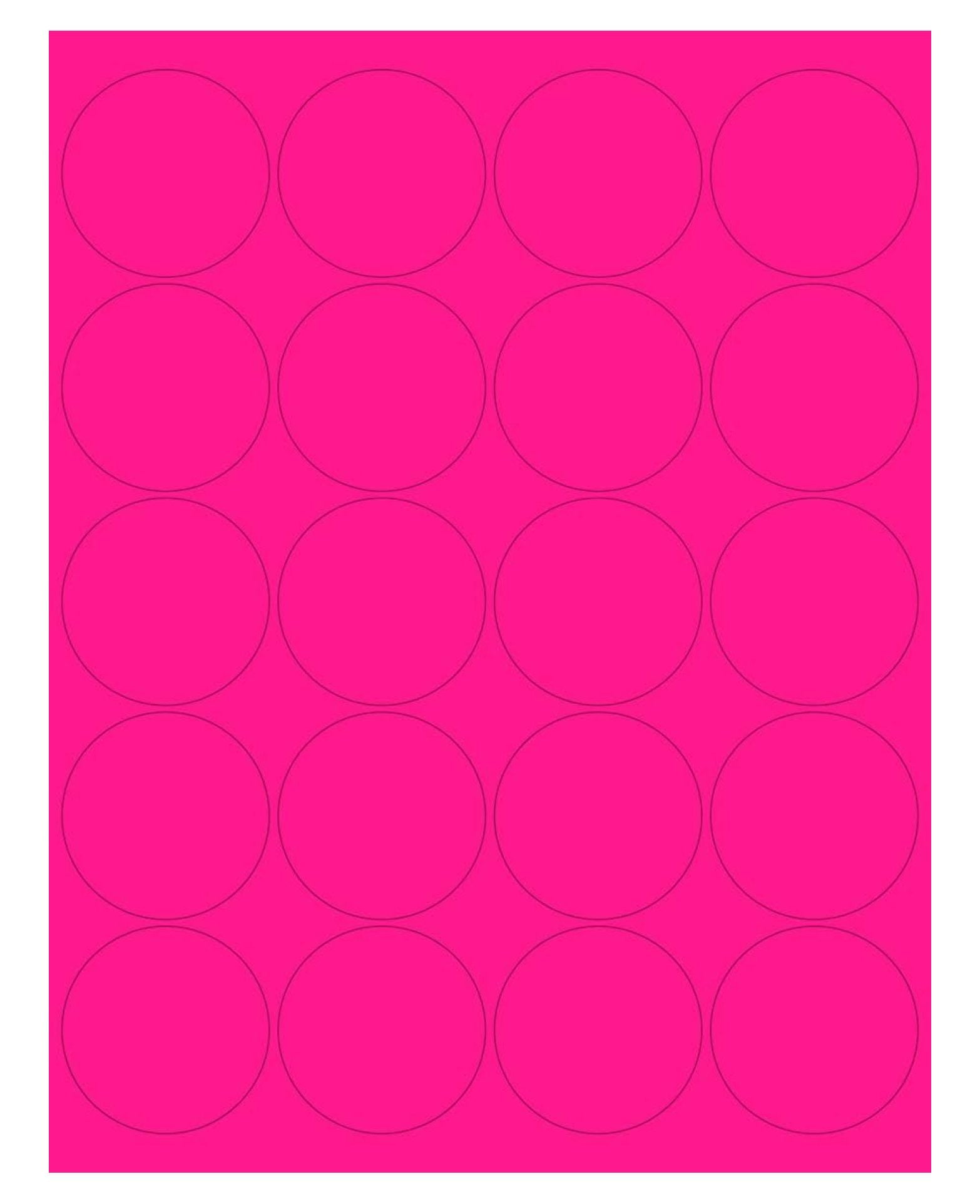 TiaGOC - 8-1/2 x 11" Neon Color High Light Fluorescent Labels for Laser ...