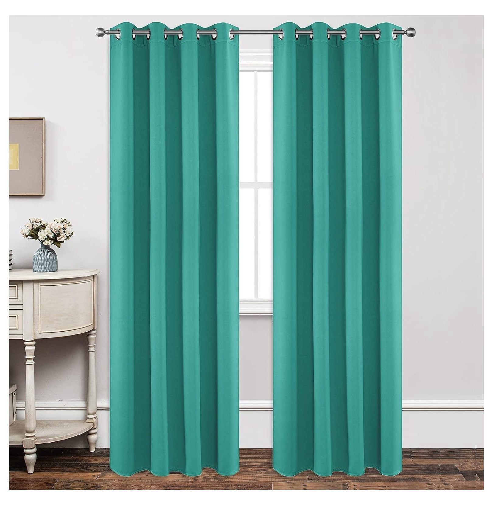 TiaGOC Blackout Curtains 90 inch Long 2 Panels Set, Thermal Insulated ...