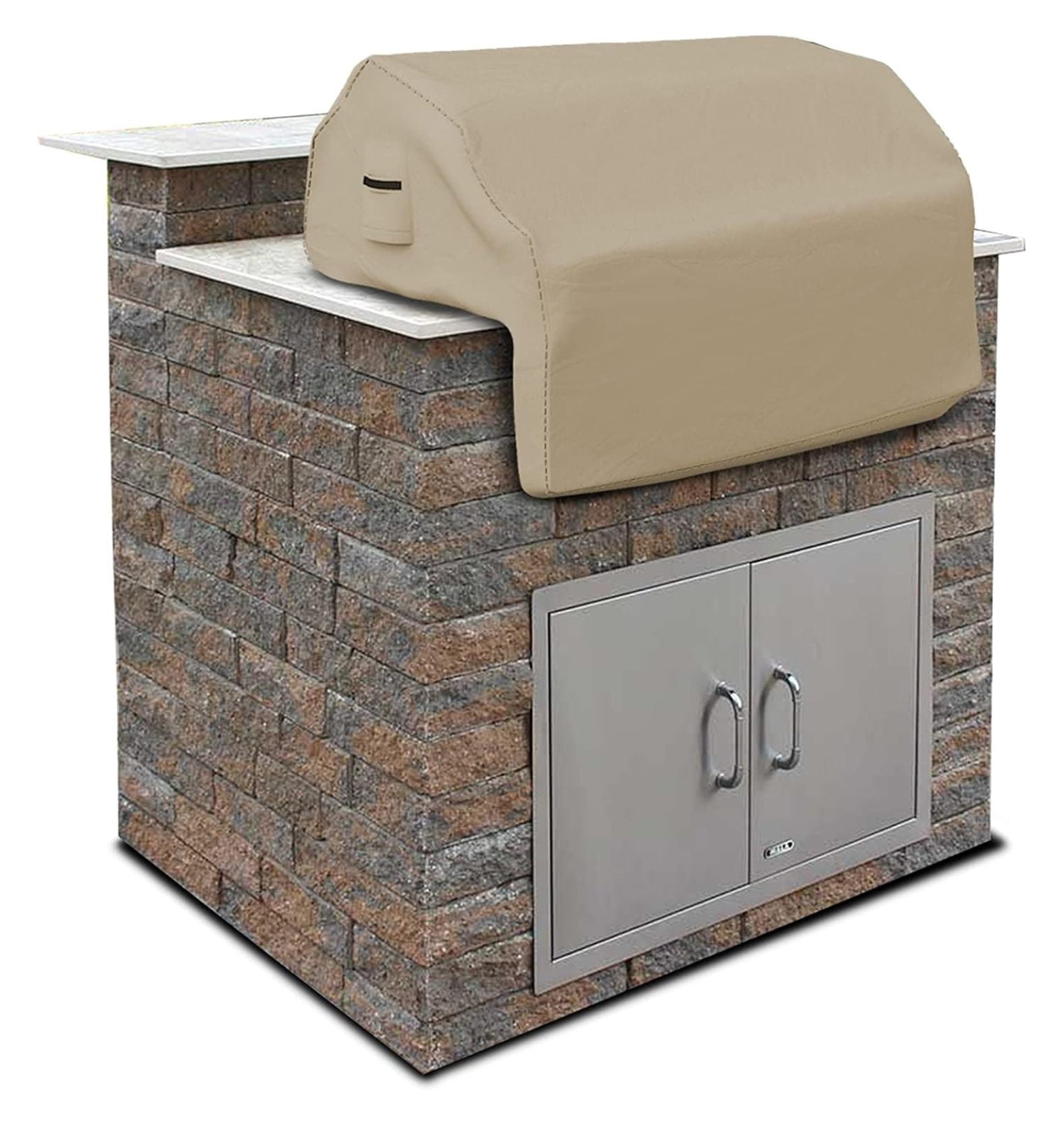 TiaGOC Built-in Grill Cover Made of 12 Oz Waterproof Fabric with Air ...