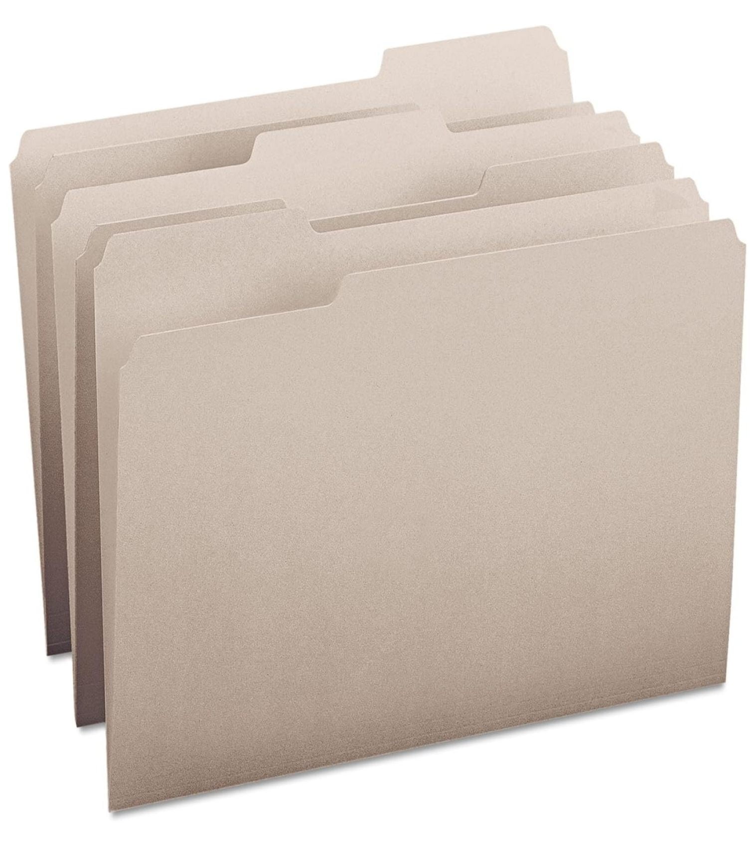 TiaGOC Colored File Folder, 1/3-Cut Tab, Letter Size, Gray, 100 per Box ...