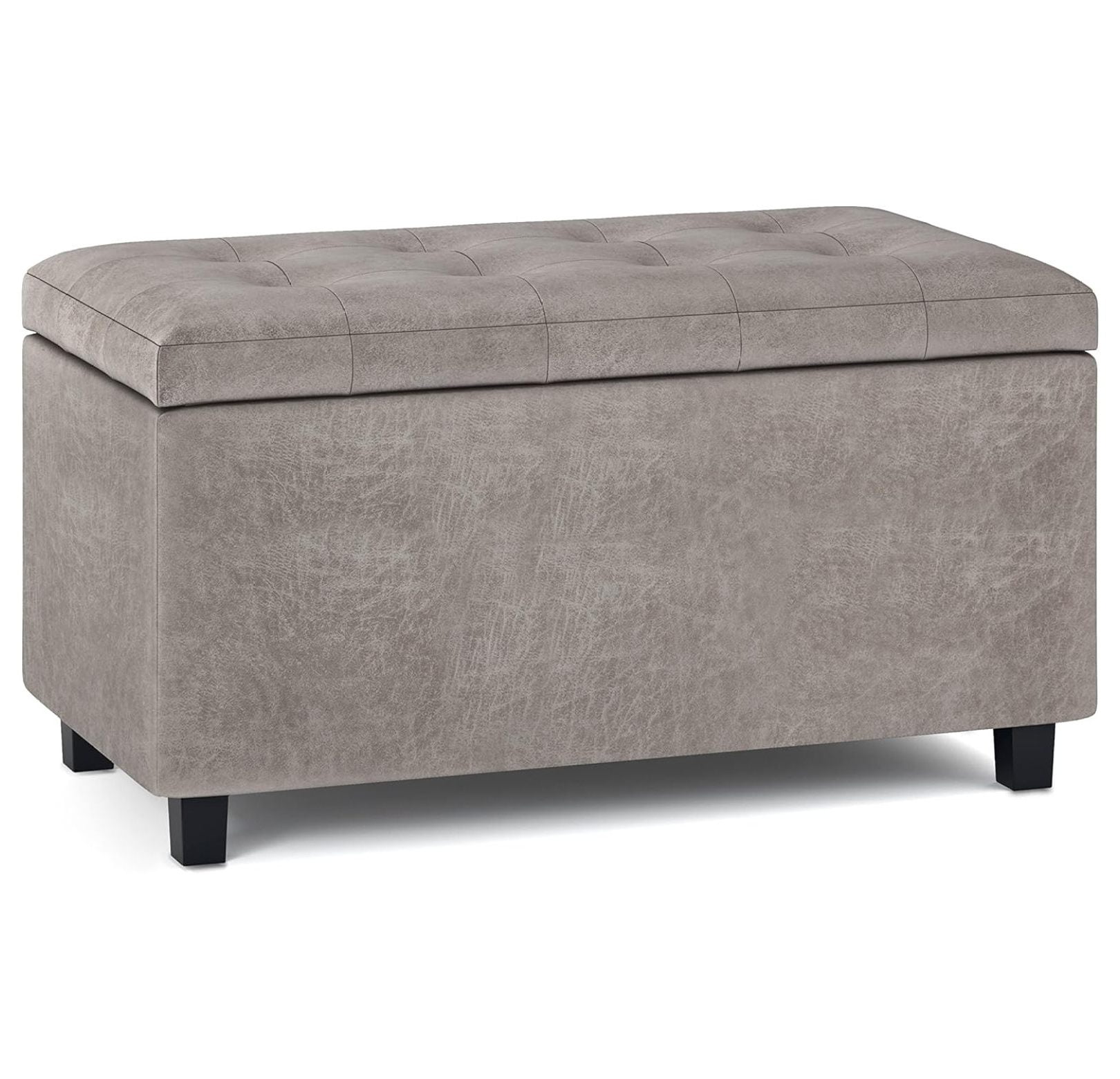 Tiagoc Cosmopolitan 34 Inch Wide Rectangle Lift Top Storage Ottoman In