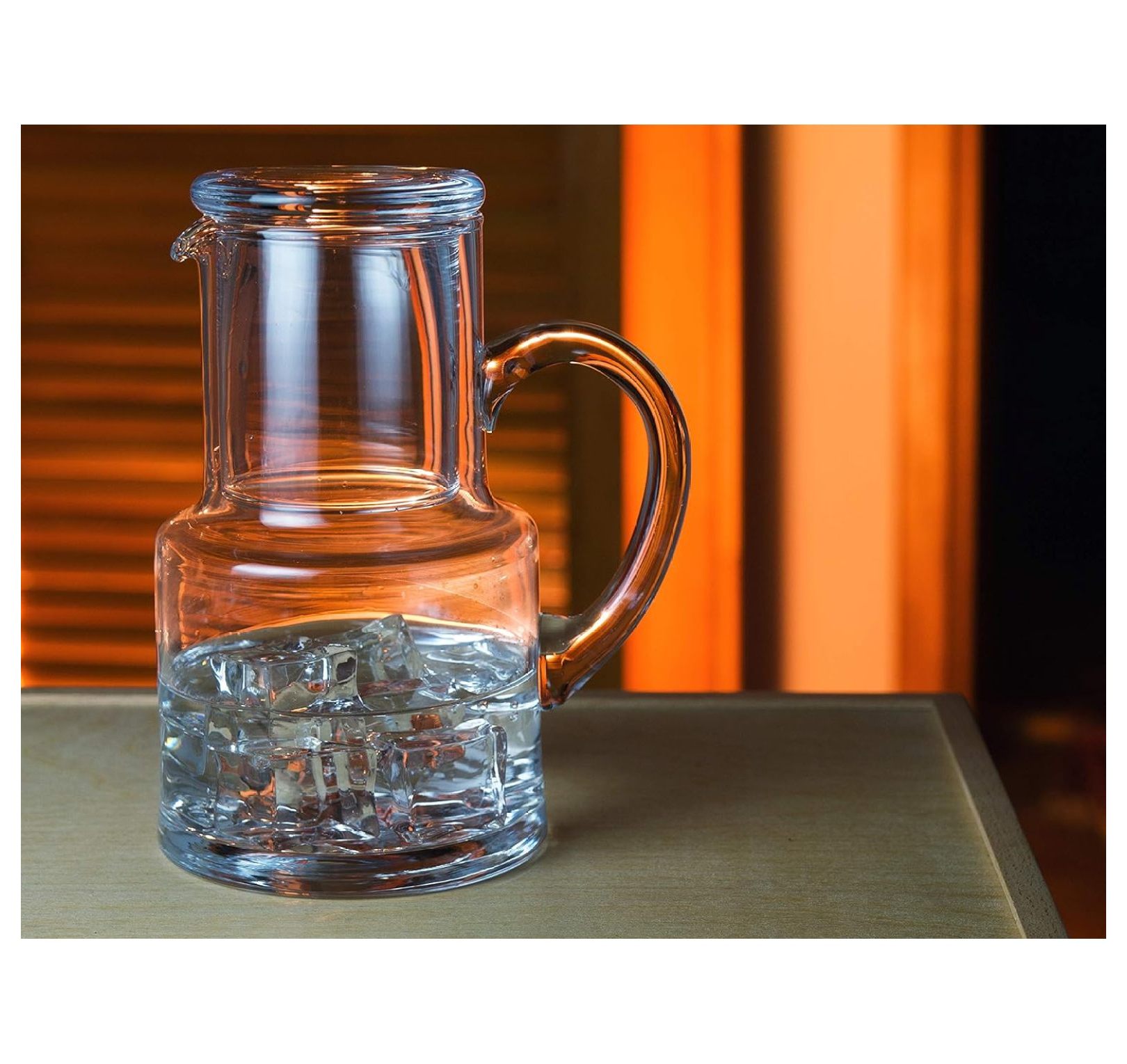 TiaGOC - European Quality Glass - 2 Piece Water Set -Bedside Night ...