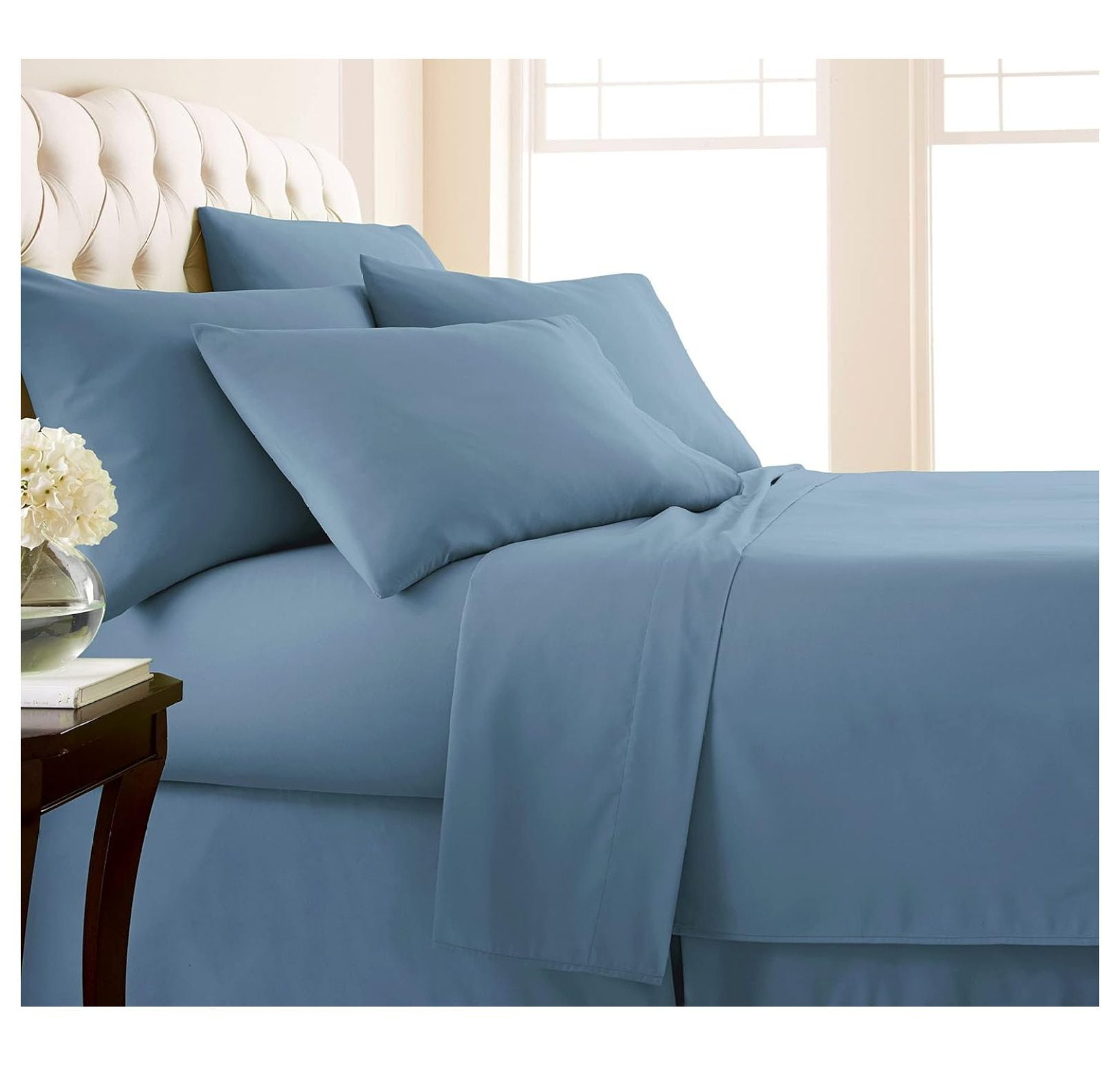 TiaGOC Extra Deep Pocket XL Sheets Set, 4-Piece Ultra-Soft Microfiber ...