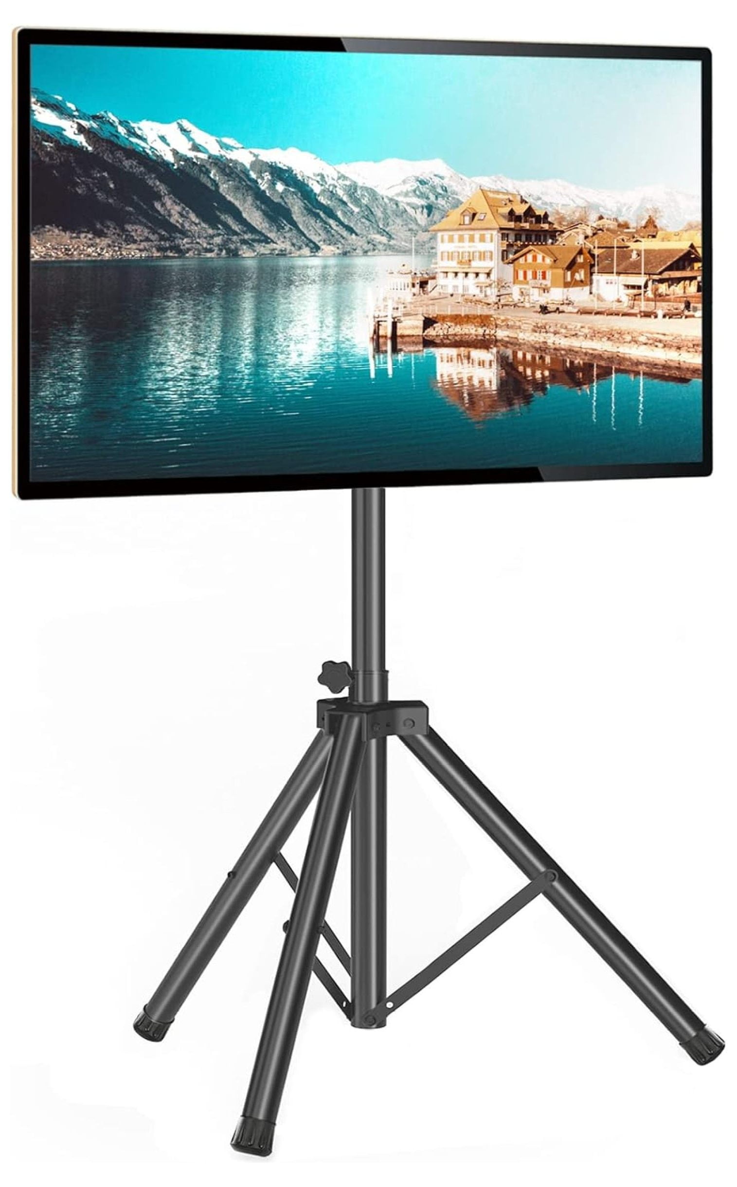 TiaGOC Height Adjustable TV Tripod Stand for 32-70" Flat Screen TVs ...