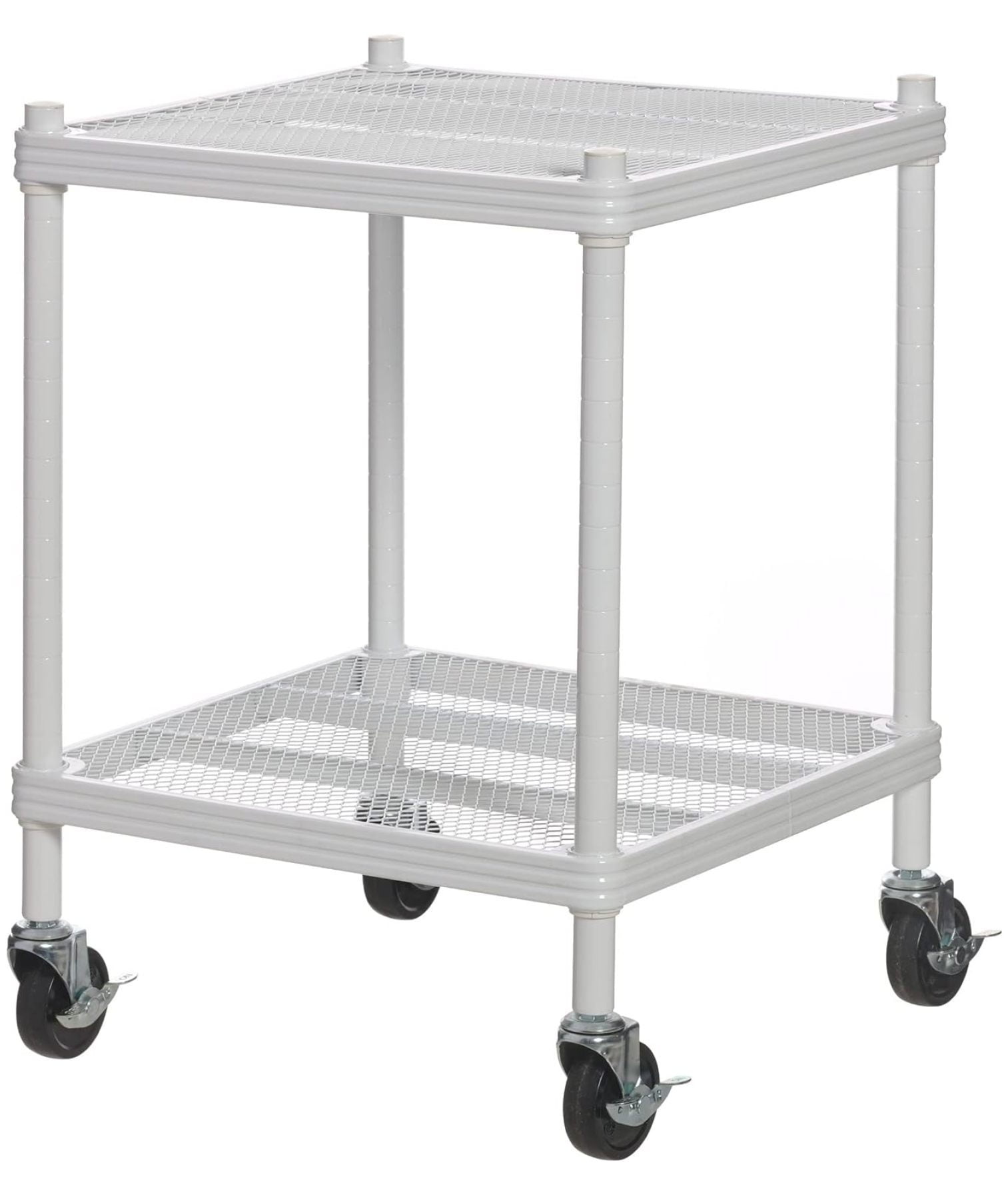 TiaGOC MeshWorks Heavy-Duty Metal Storage Printer Cart with Wheels, 440 ...