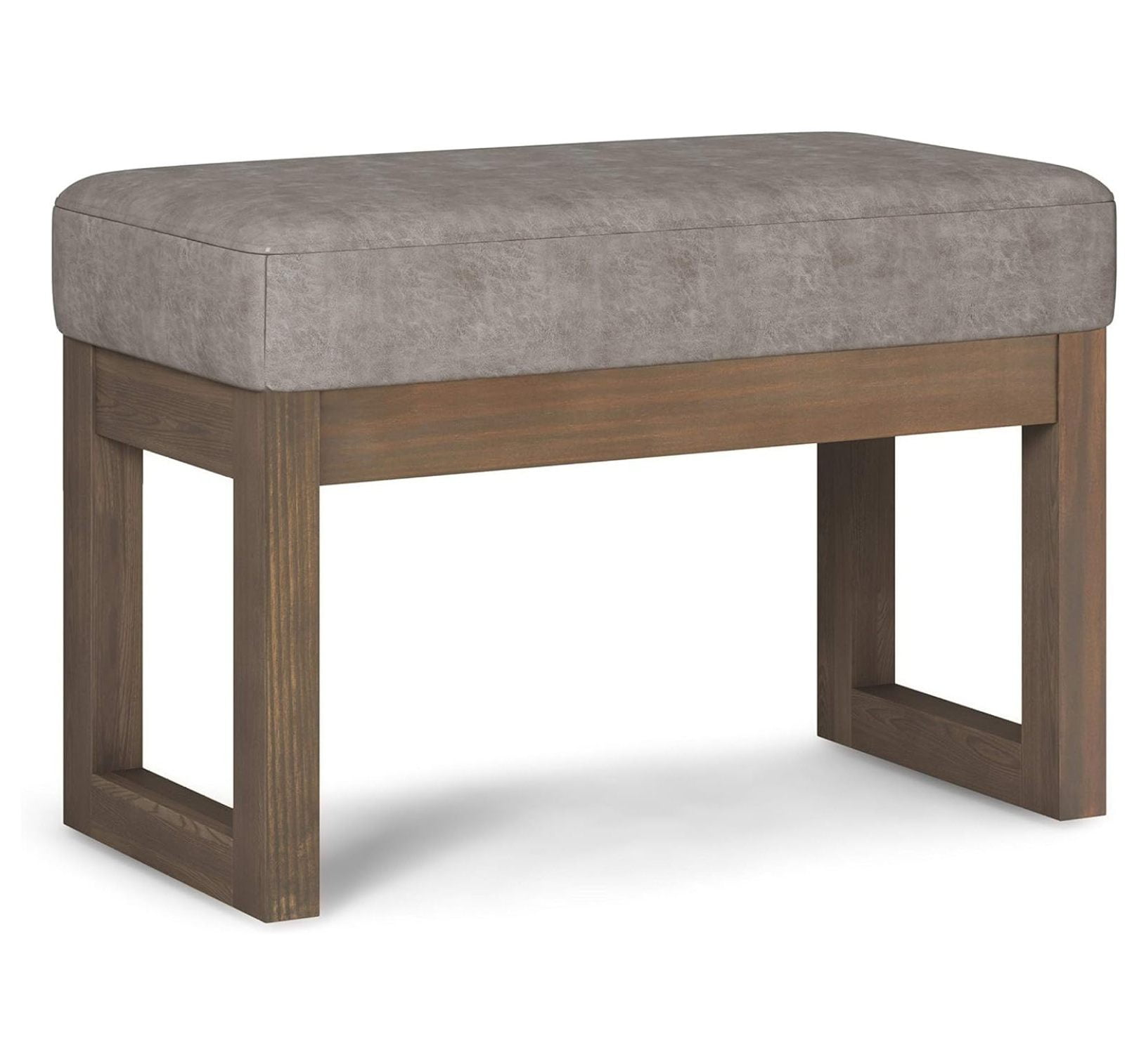 TiaGOC Milltown 27 Inch Wide Contemporary Rectangle Footstool Ottoman ...