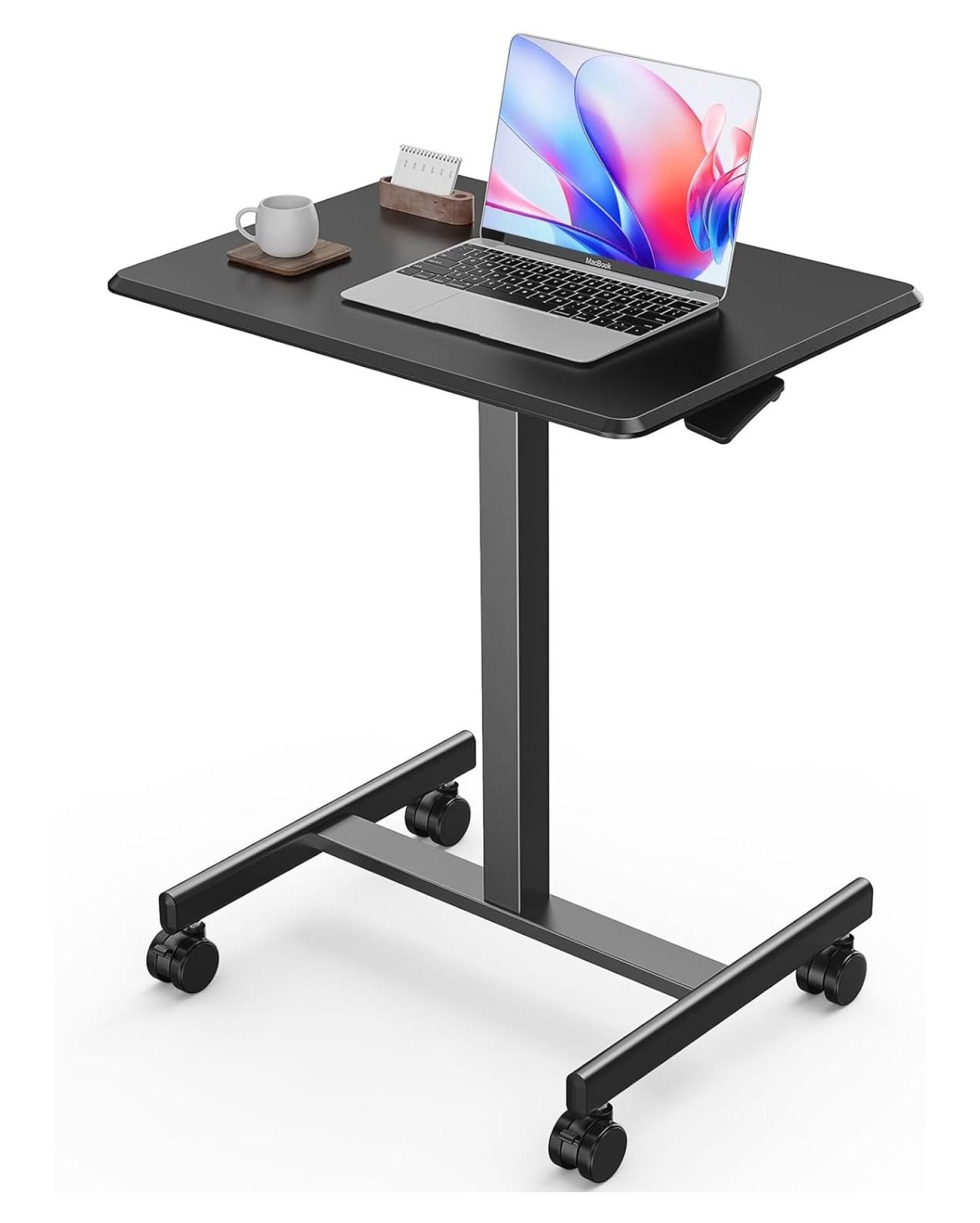 TiaGOC Mobile Small Stading Desk - Sit Stand Desk, Portable Rolling ...