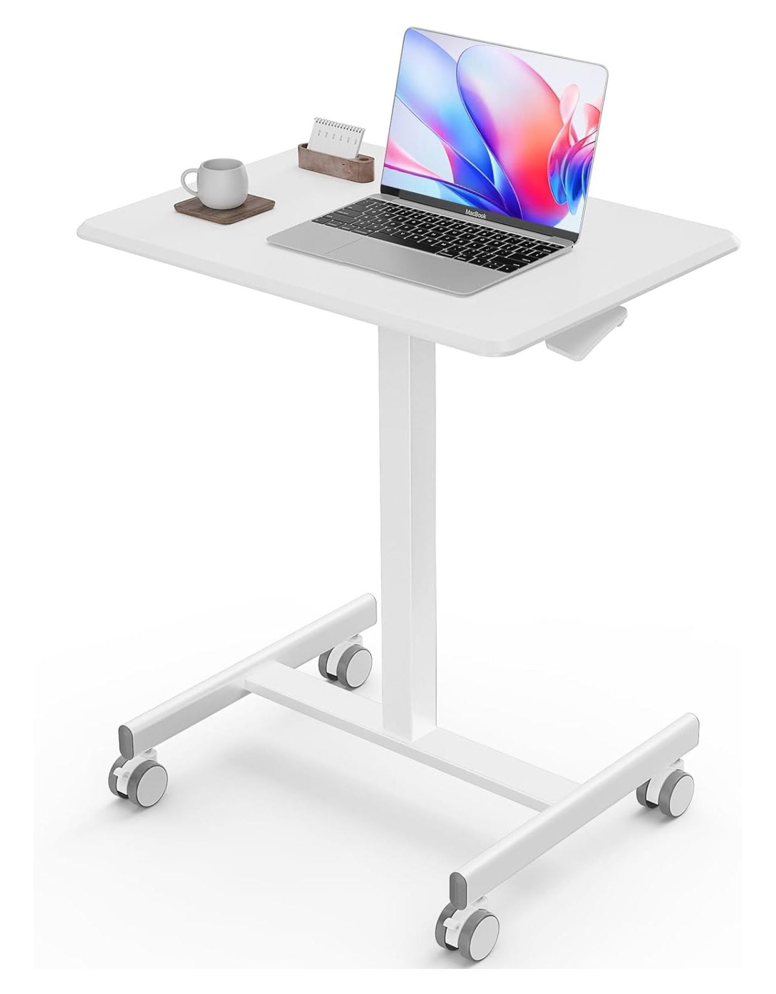 TiaGOC Mobile Small Stading Desk - Sit Stand Desk, Portable Rolling ...
