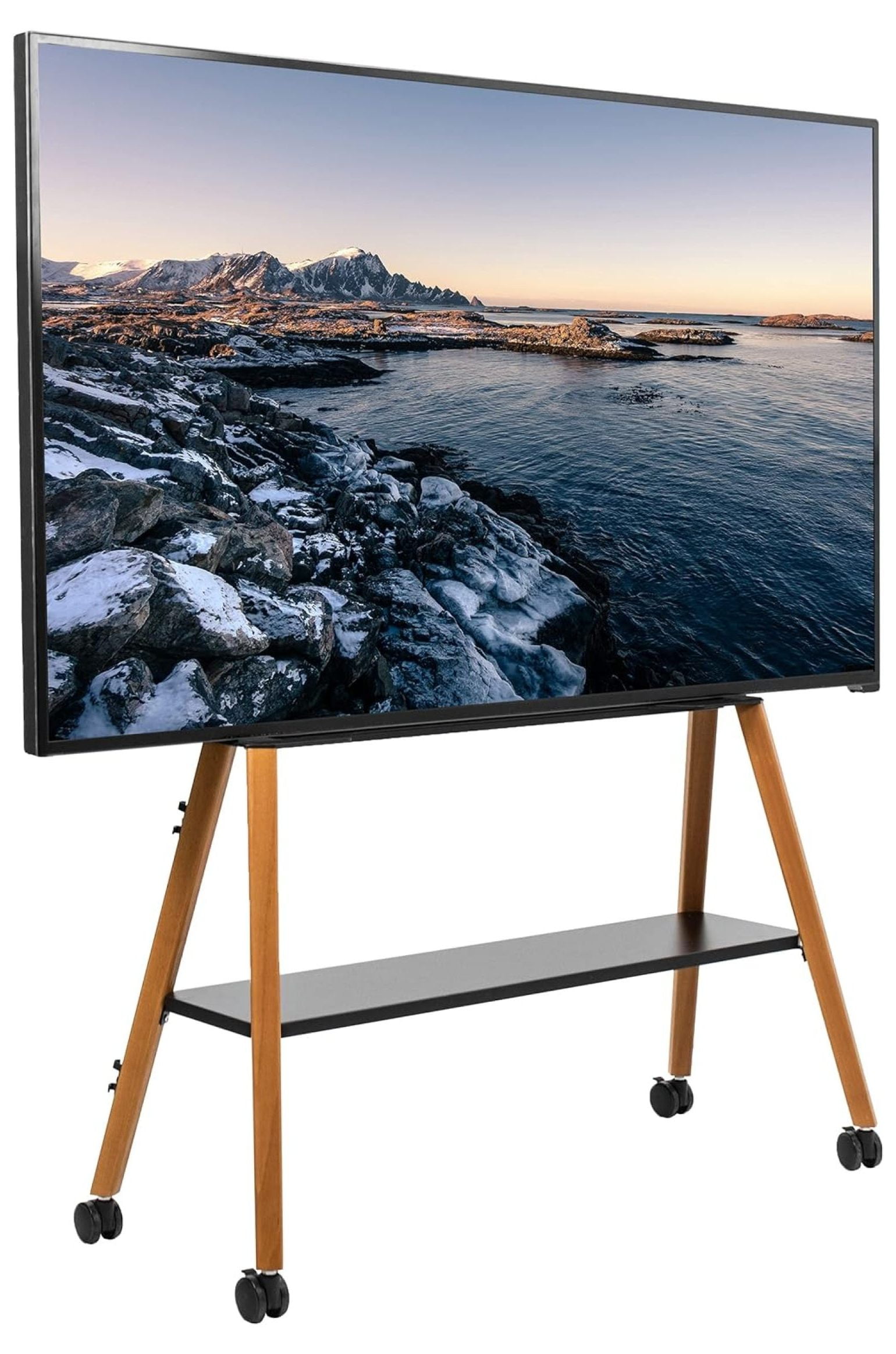 TiaGOC Rolling Artistic Easel 49 to 75 inch LED LCD Screen Mobile ...
