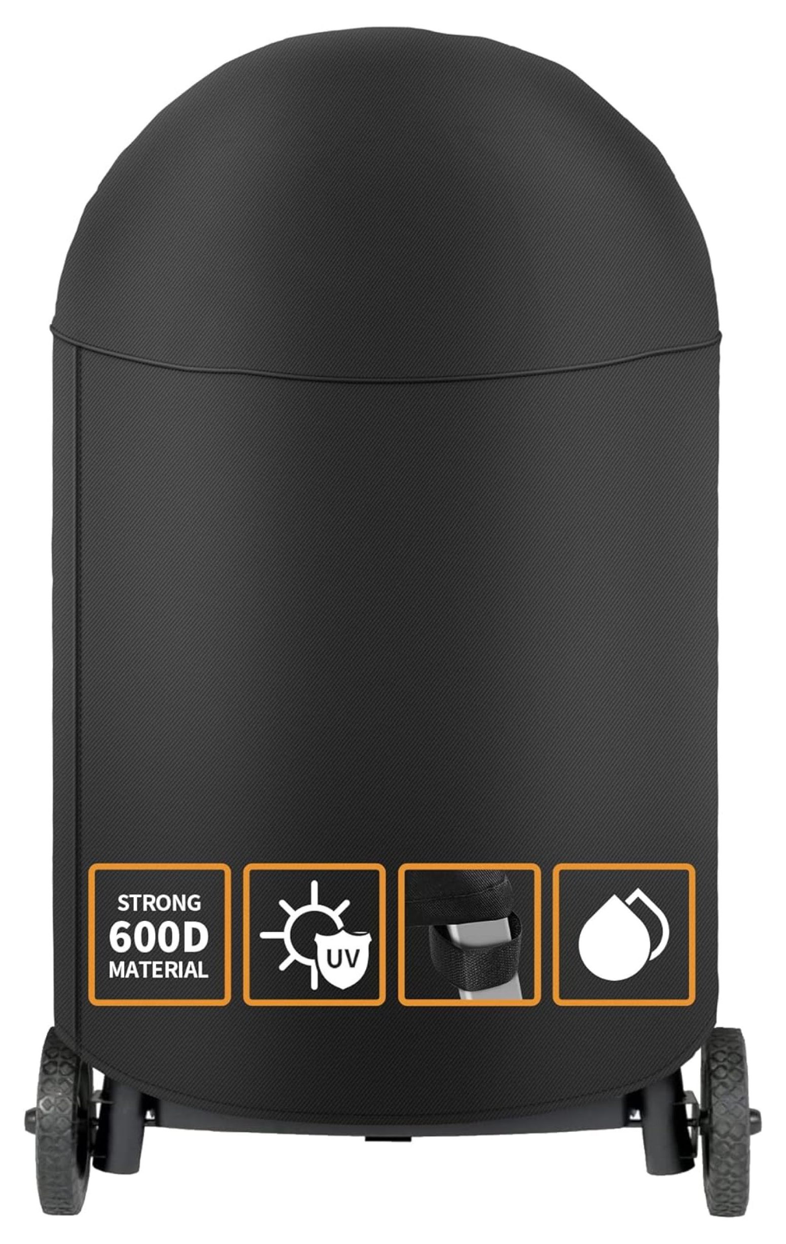 TiaGOC Round Grill Cover | 39” Dia by 41”H BBQ Cover, Dome Smoker Cover ...