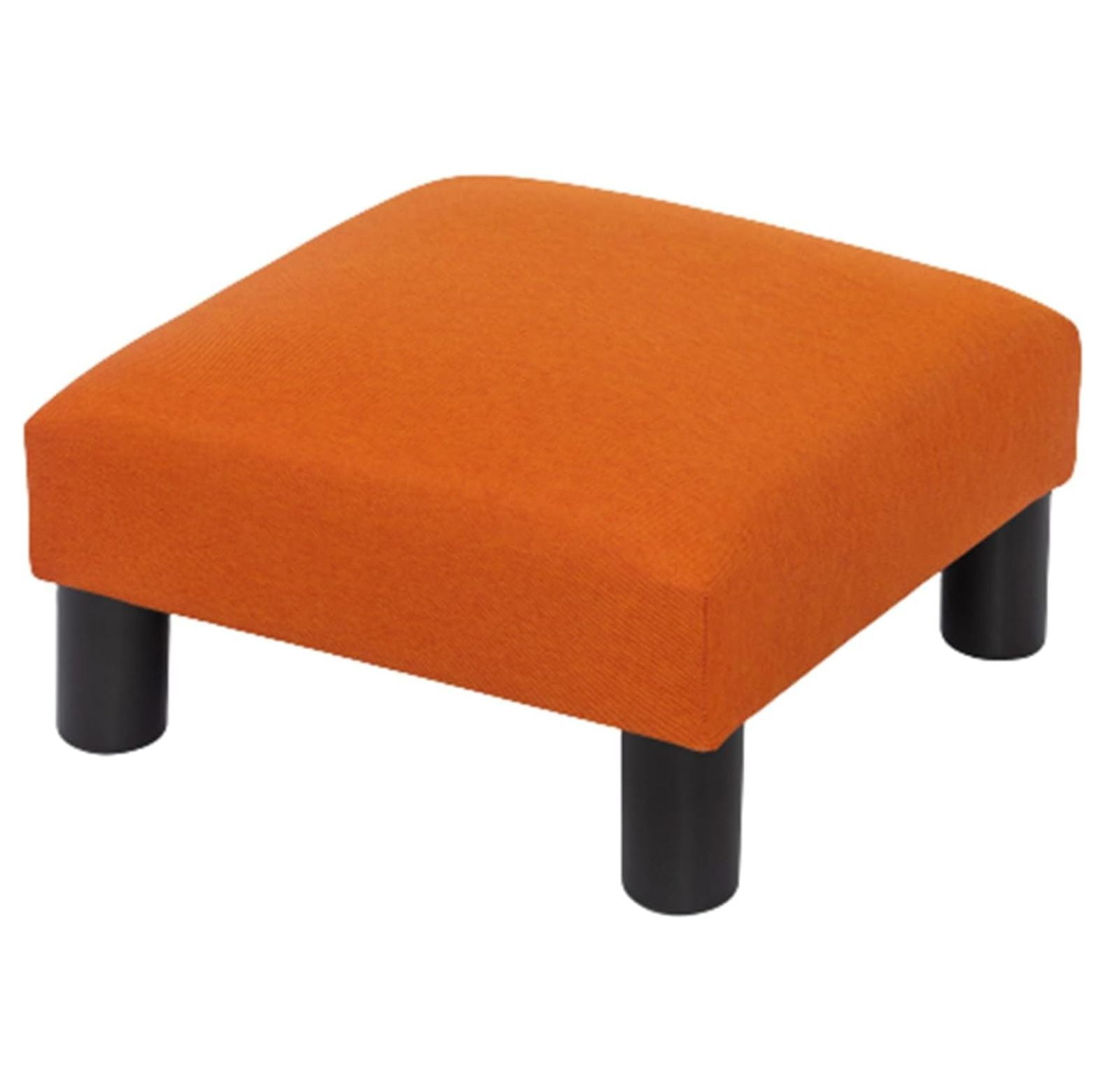 TiaGOC Small Footstool Ottoman, Fabric Footrest Square Foot Stool with ...