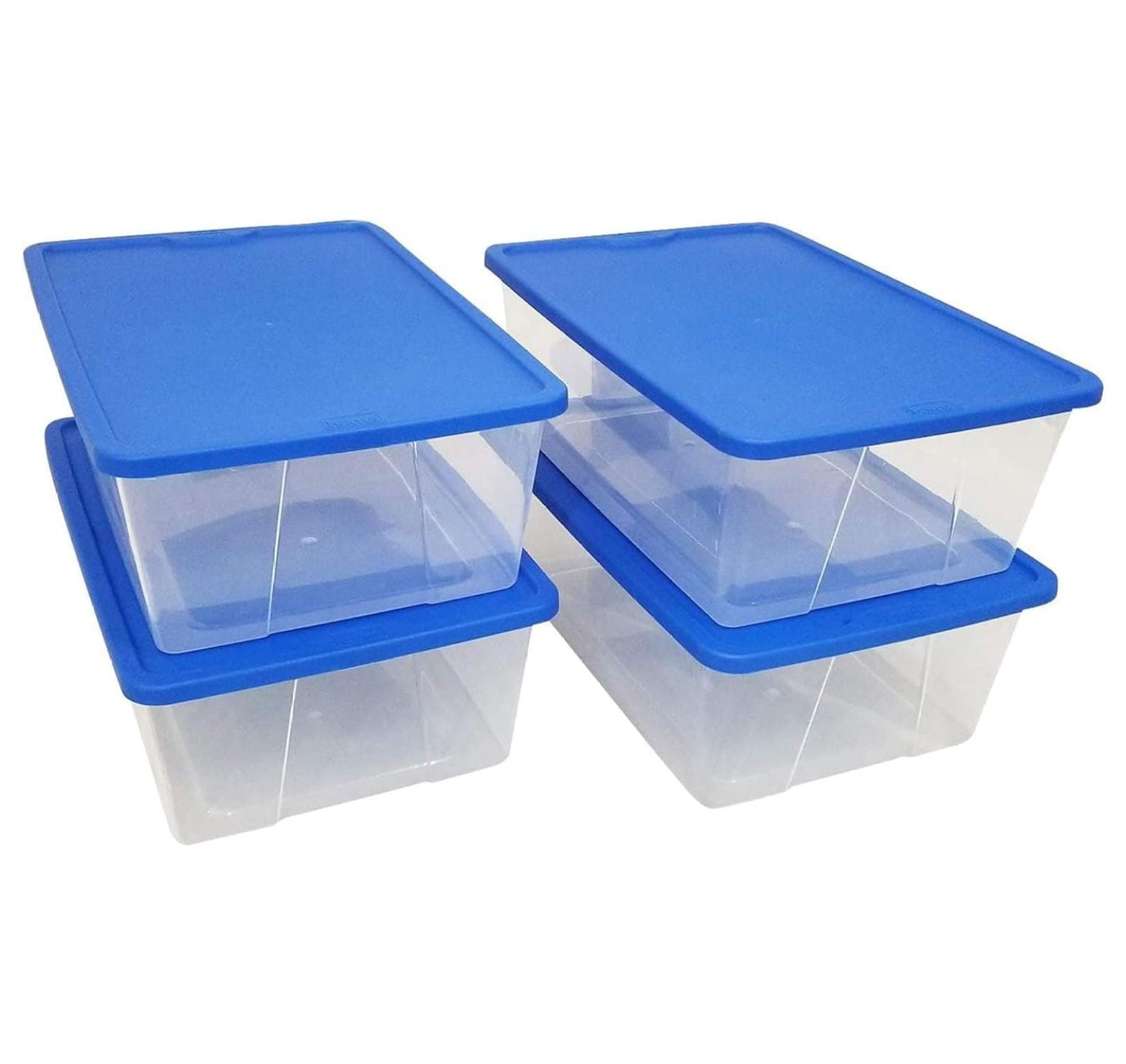 TiaGOC Snaplock 12-Quart Plastic Multipurpose Stackable Storage ...