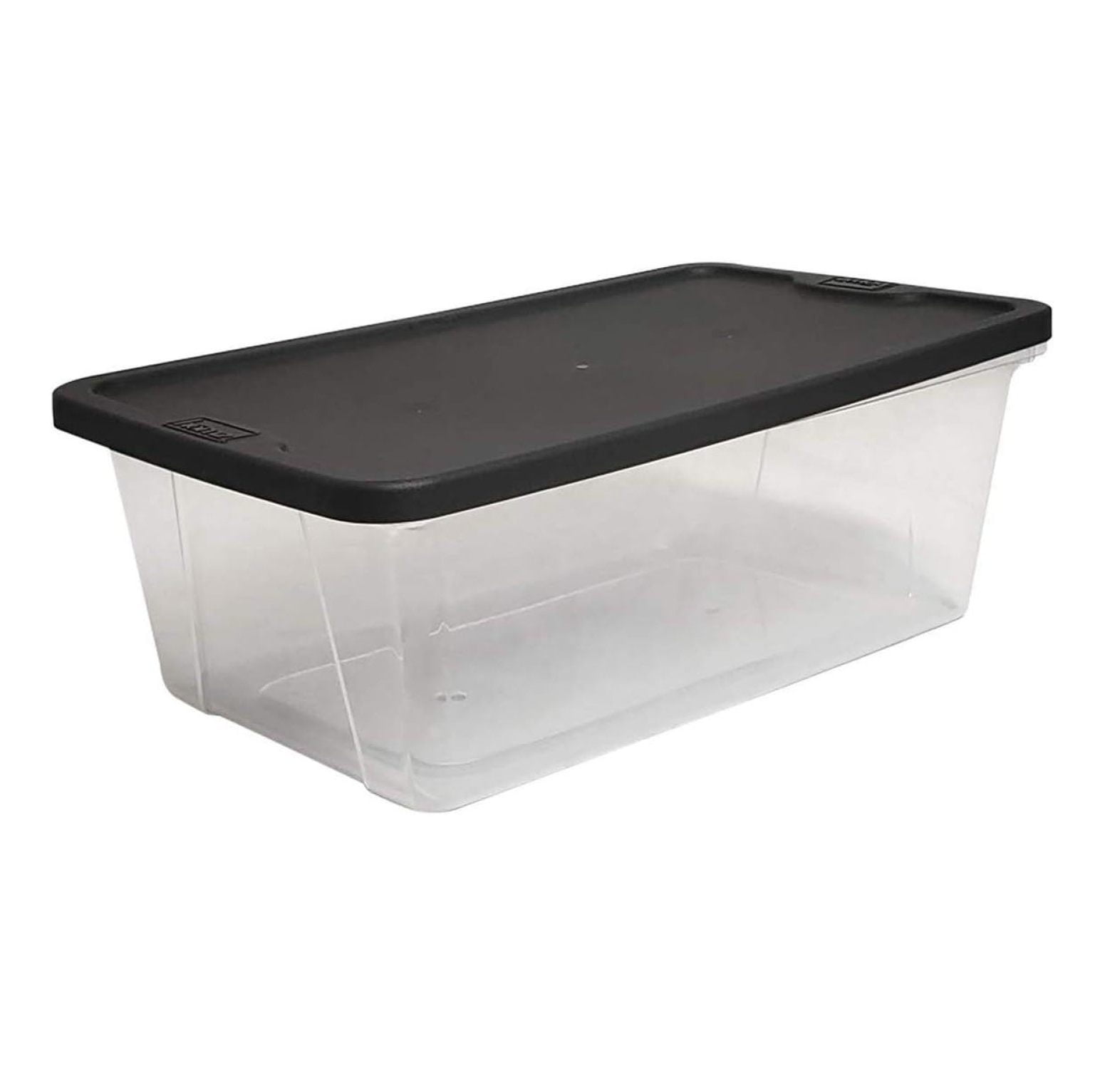 TiaGOC Snaplock Stackable 6 Quart Clear Organizer Storage Container Bin ...