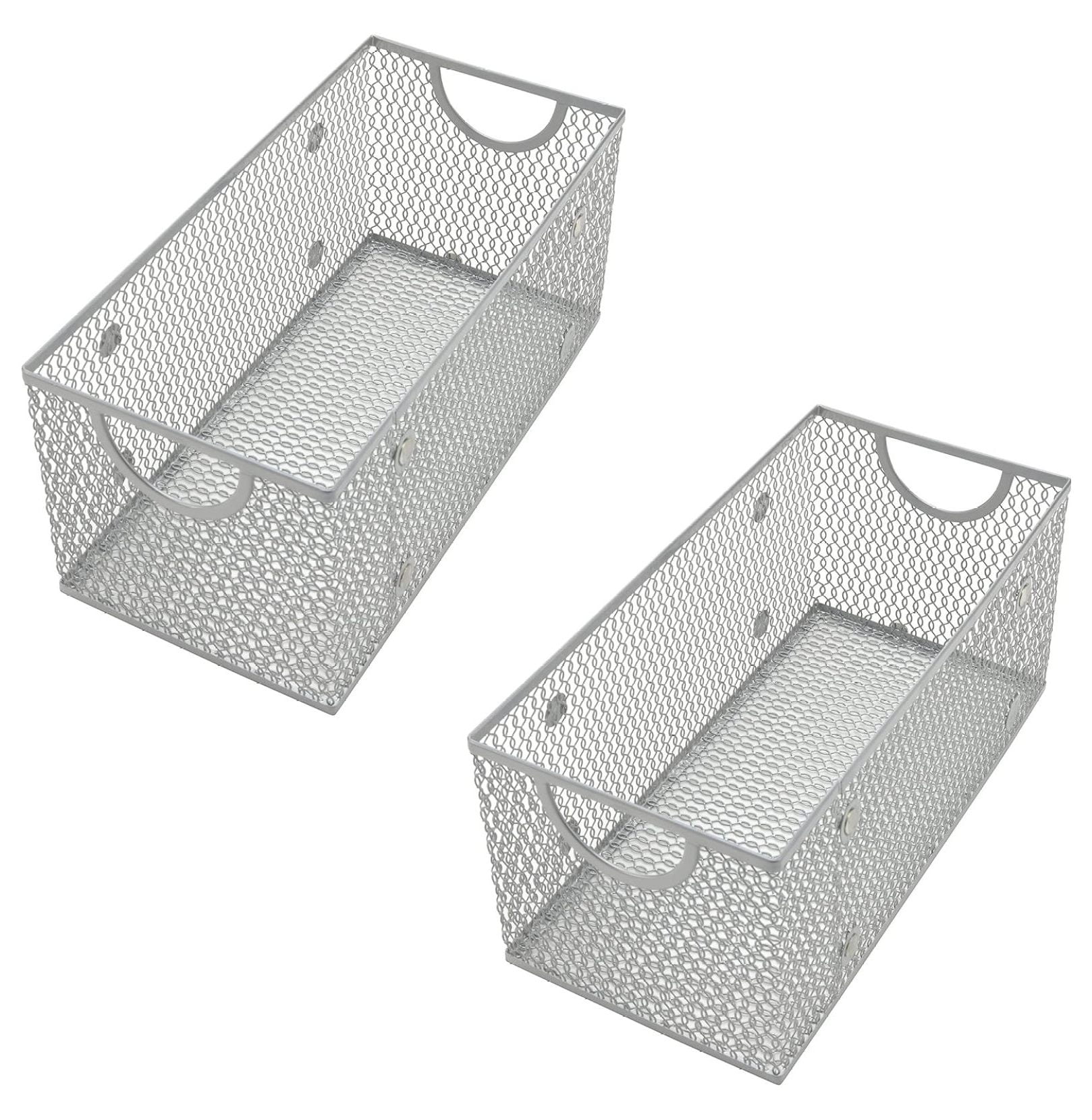 TiaGOC Wire Mesh Storage Basket Organizer for and s - 2 Pack - Walmart.com