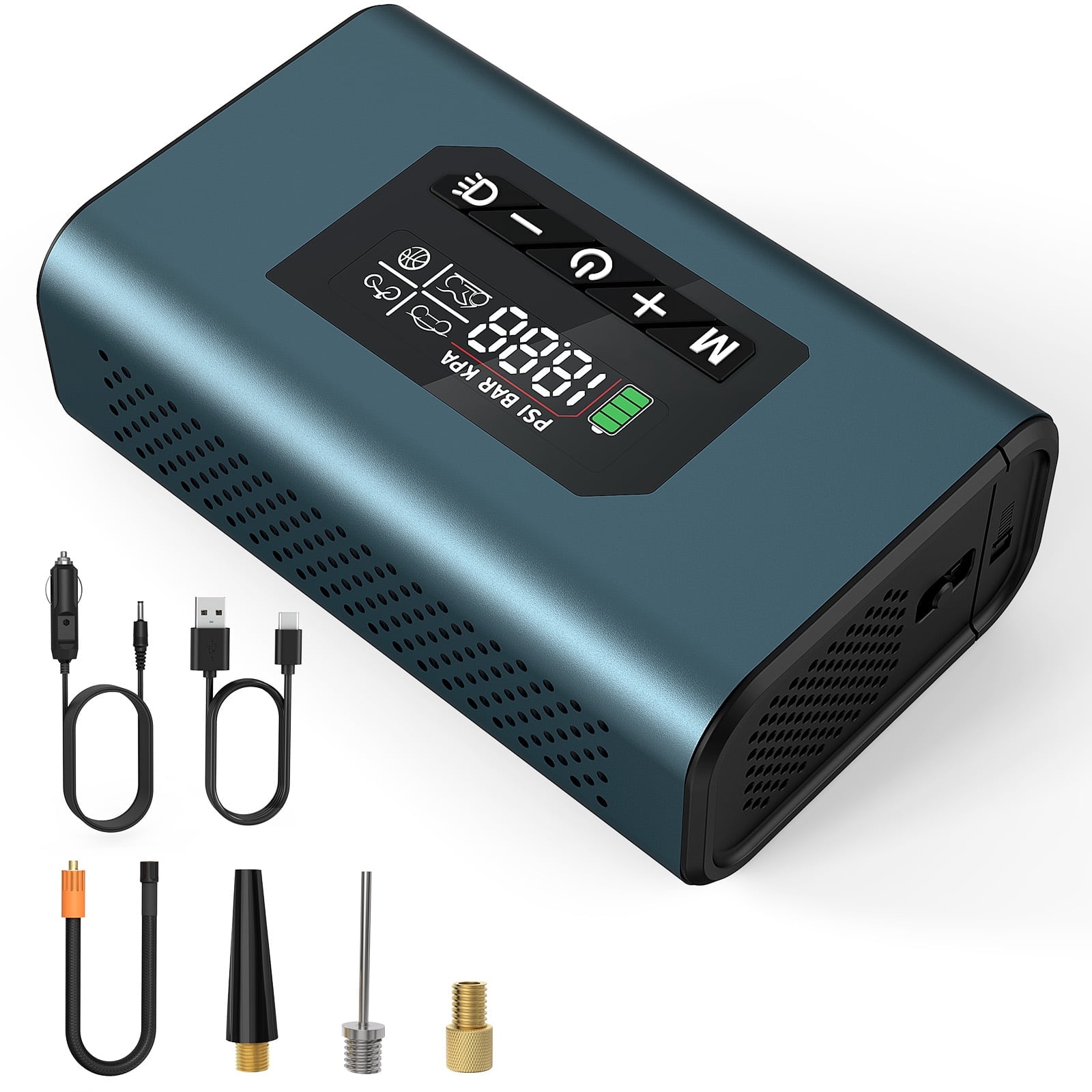 LUFF Tire Inflator Portable Air Compressor, 150PSI Air Pump with ...