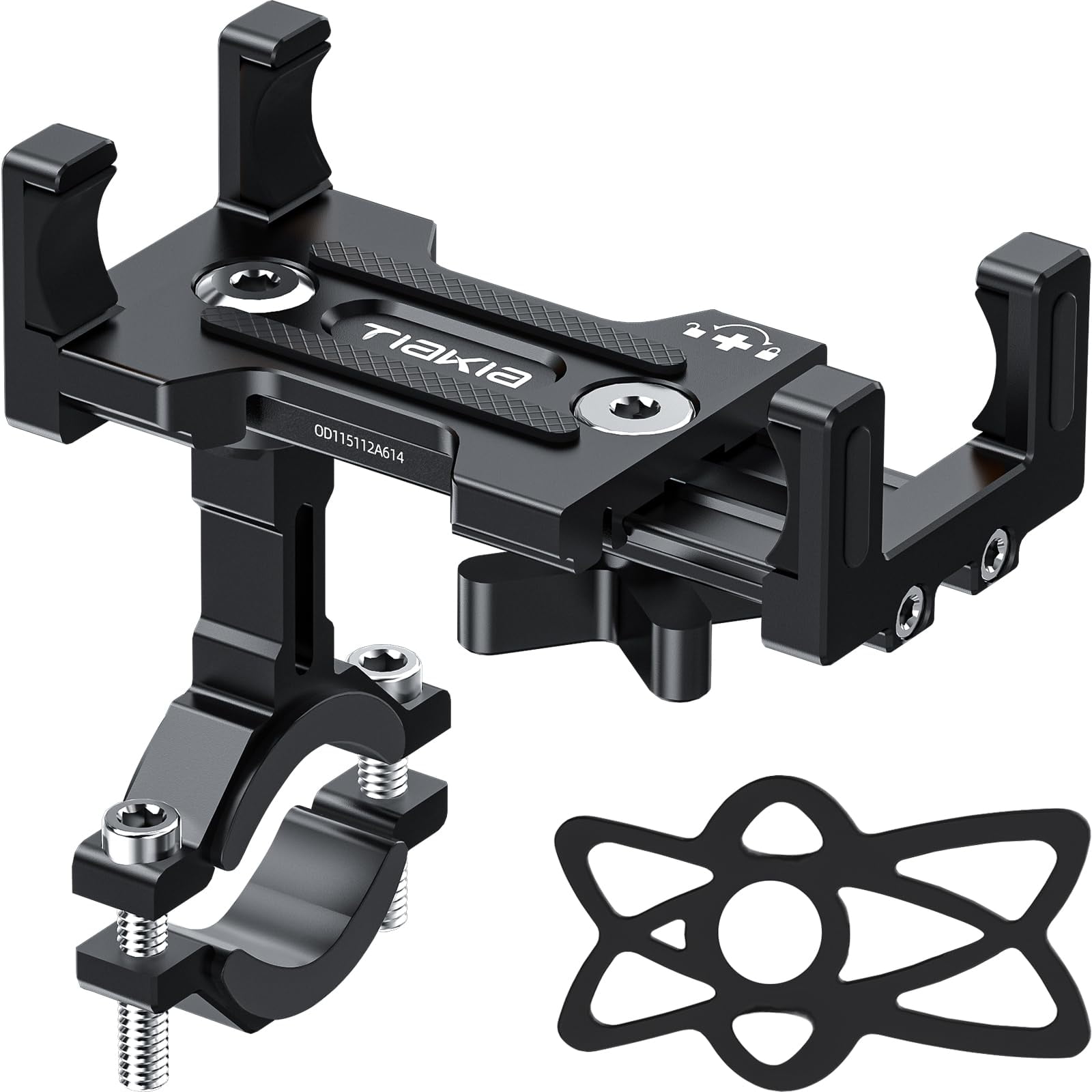 Tiakia Bike Phone Mount DHF10 - Universal Motorcycle Mount Anti Shake & Anti-Theft, Face & Touch ...