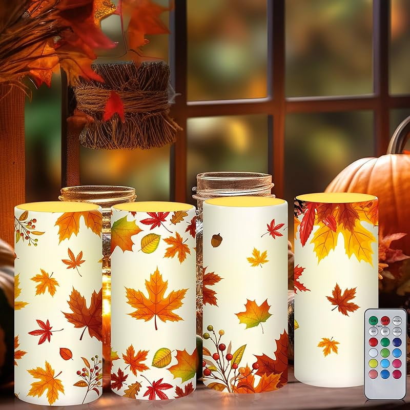 Tiamon Tribal Tiki Flameless Candles Led Hawaiian Battery Operated Luau ...