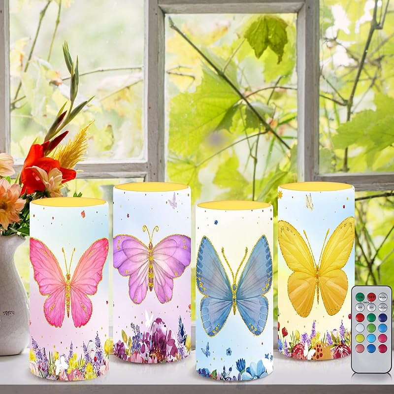 Tiamon Tribal Tiki Flameless Candles Led Hawaiian Battery Operated Luau ...