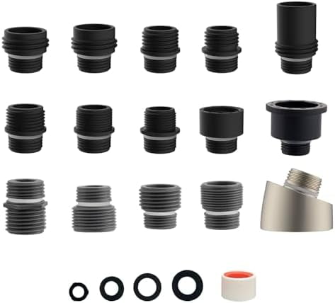Tian Qi 15 Pieces Pull Down Kitchen Faucet Head Adapter Kits with ...