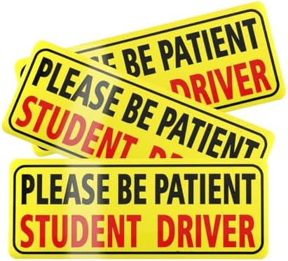 Tian Qi 3pcs Student Driver Sticker for Car, Please Be Patient Student ...