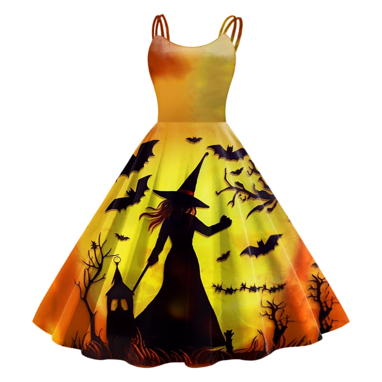TianZHIH October 31st Maxi Dresses for Women 2024 Plus Size Gothic ...