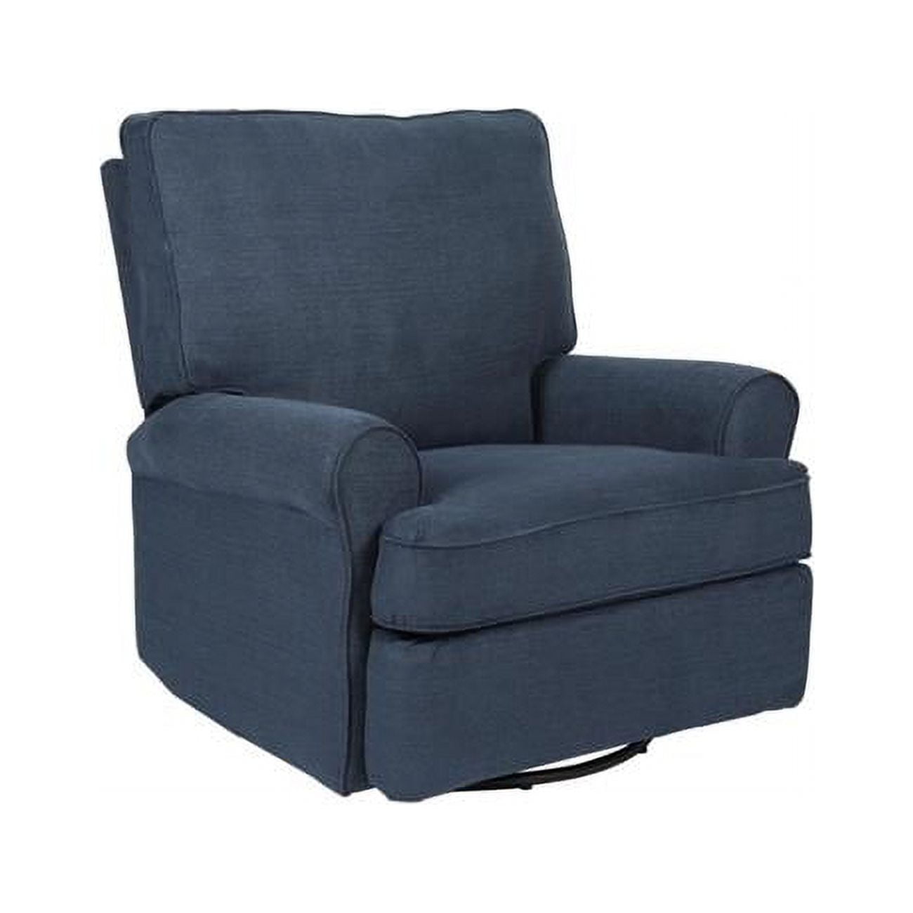 Tiana Swivel Glider Recliner Chair, Navy - Nursery Furniture - Walmart.com