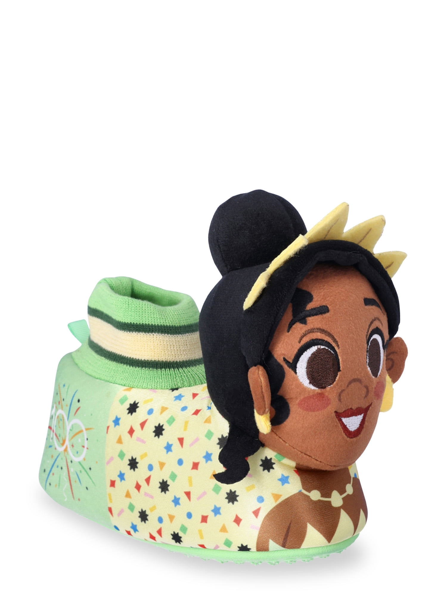 Tiana Disney Princess Toddler Girls Slippers, 3D Design, Sock-Top ...