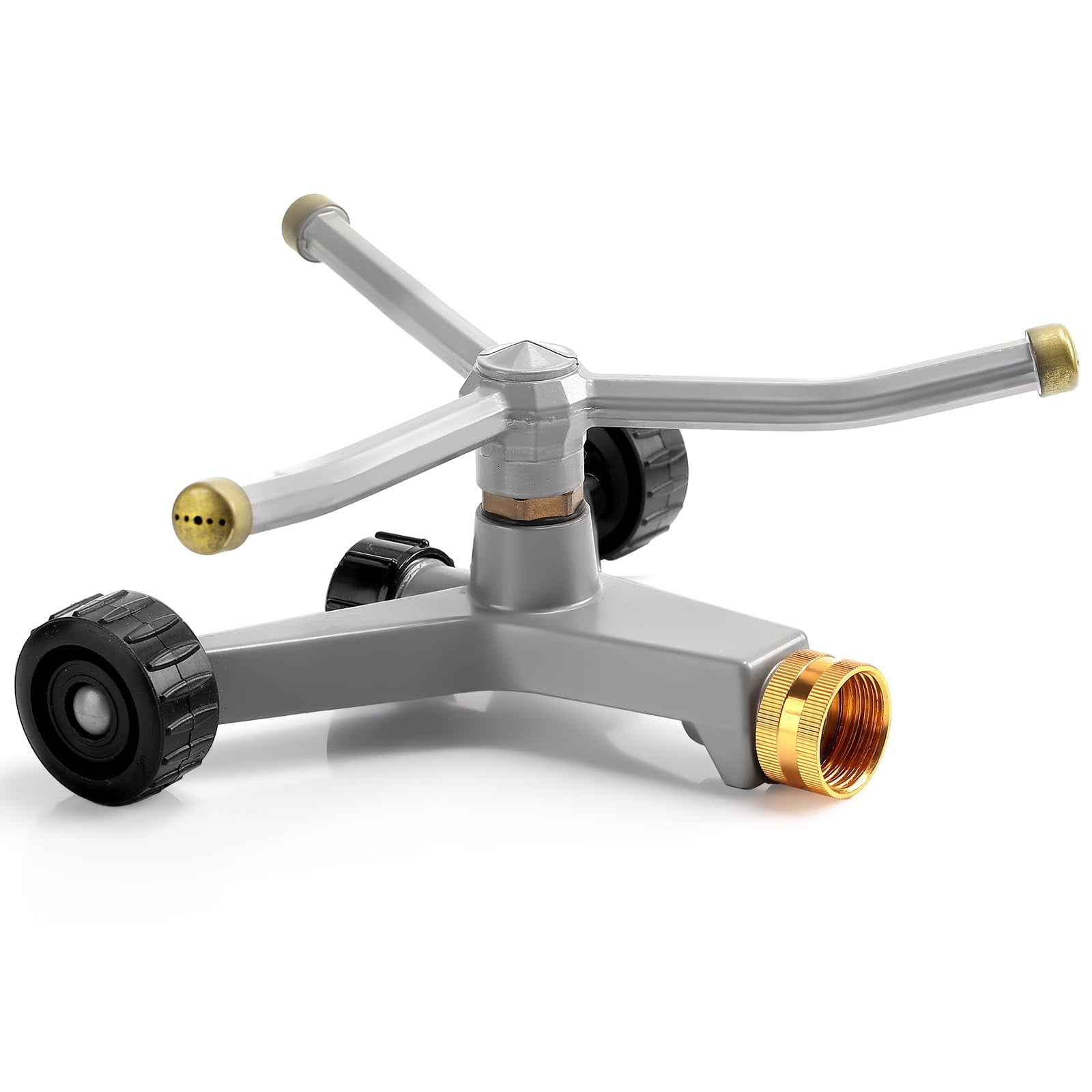 Tiangrid 1 Pc Metal DHF10 Rotary Lawn Water Sprinkler 3 Arm Heavy Duty ...