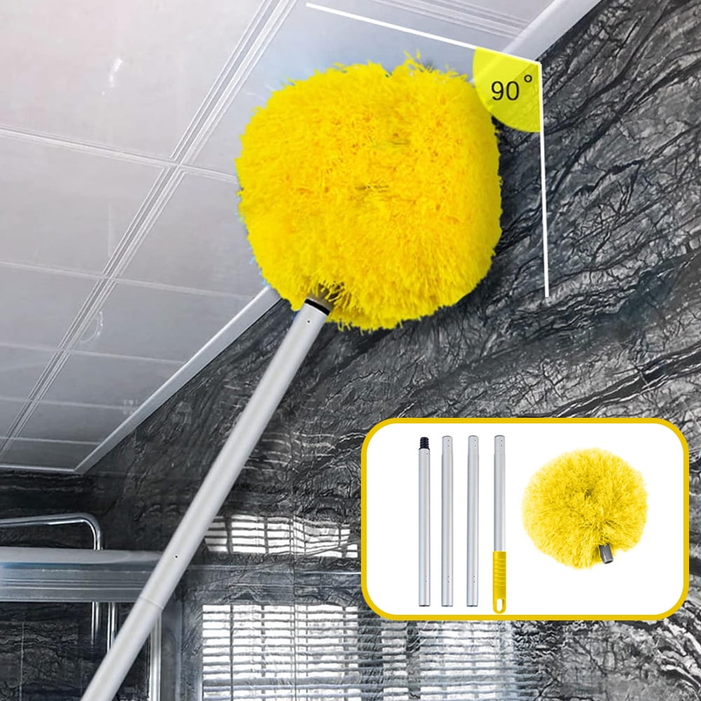 Tianherq Ceiling Fan Duster with 55 Inch Extension Pole Detachable ...