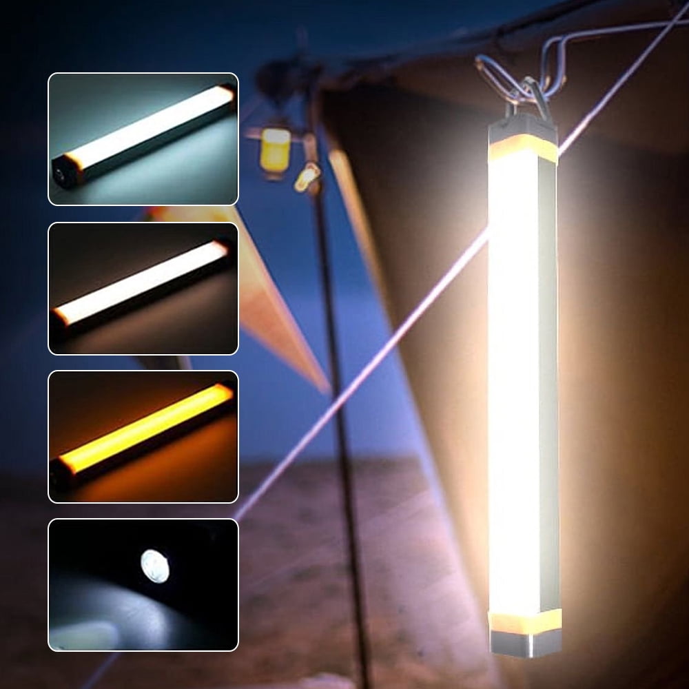 Tianherq LED Rechargeable Magnetic Camping Flashlight, Hangable ...