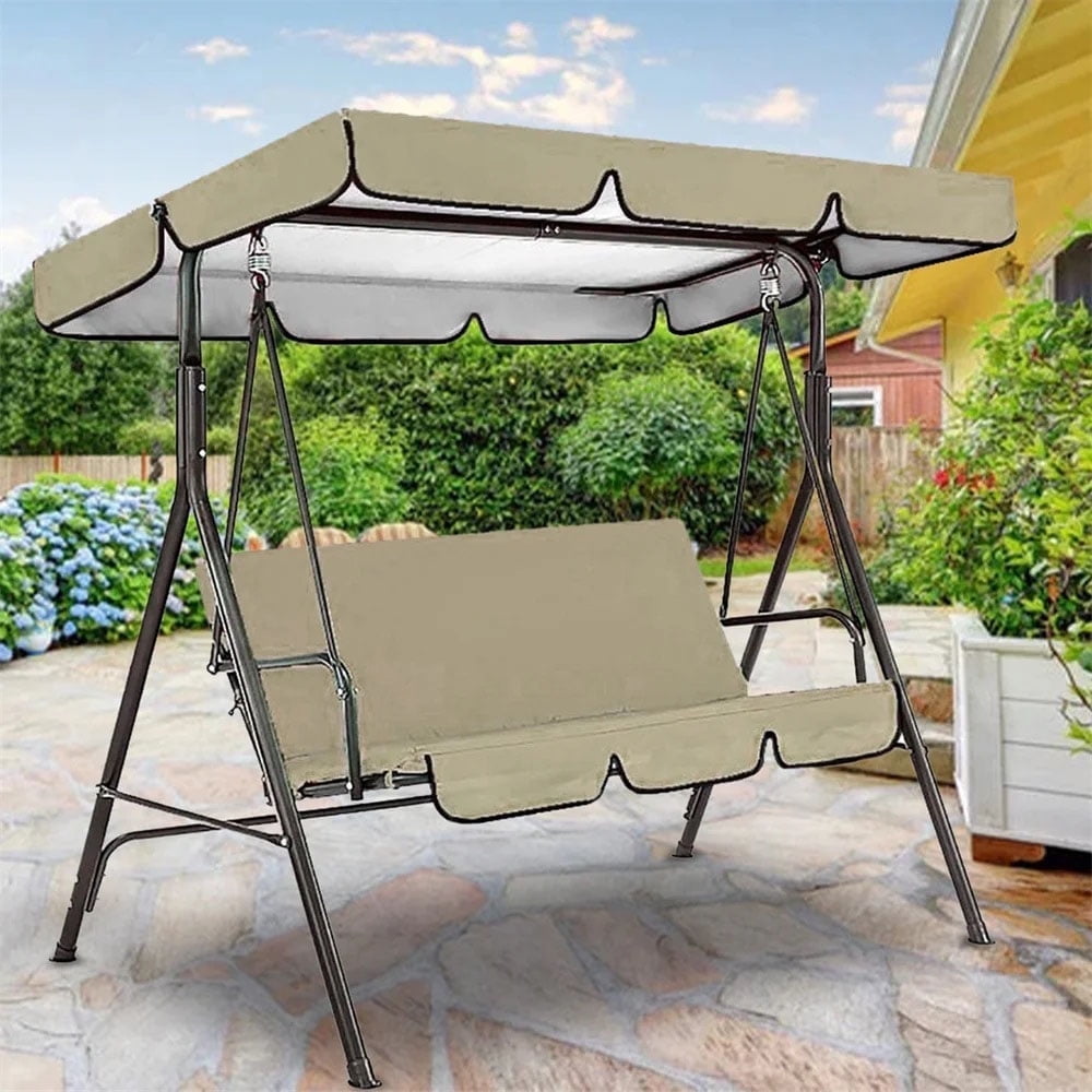 Tianherq Outdoor 2 Seat Swing Cover Set with Waterproof Oxford Cloth ...