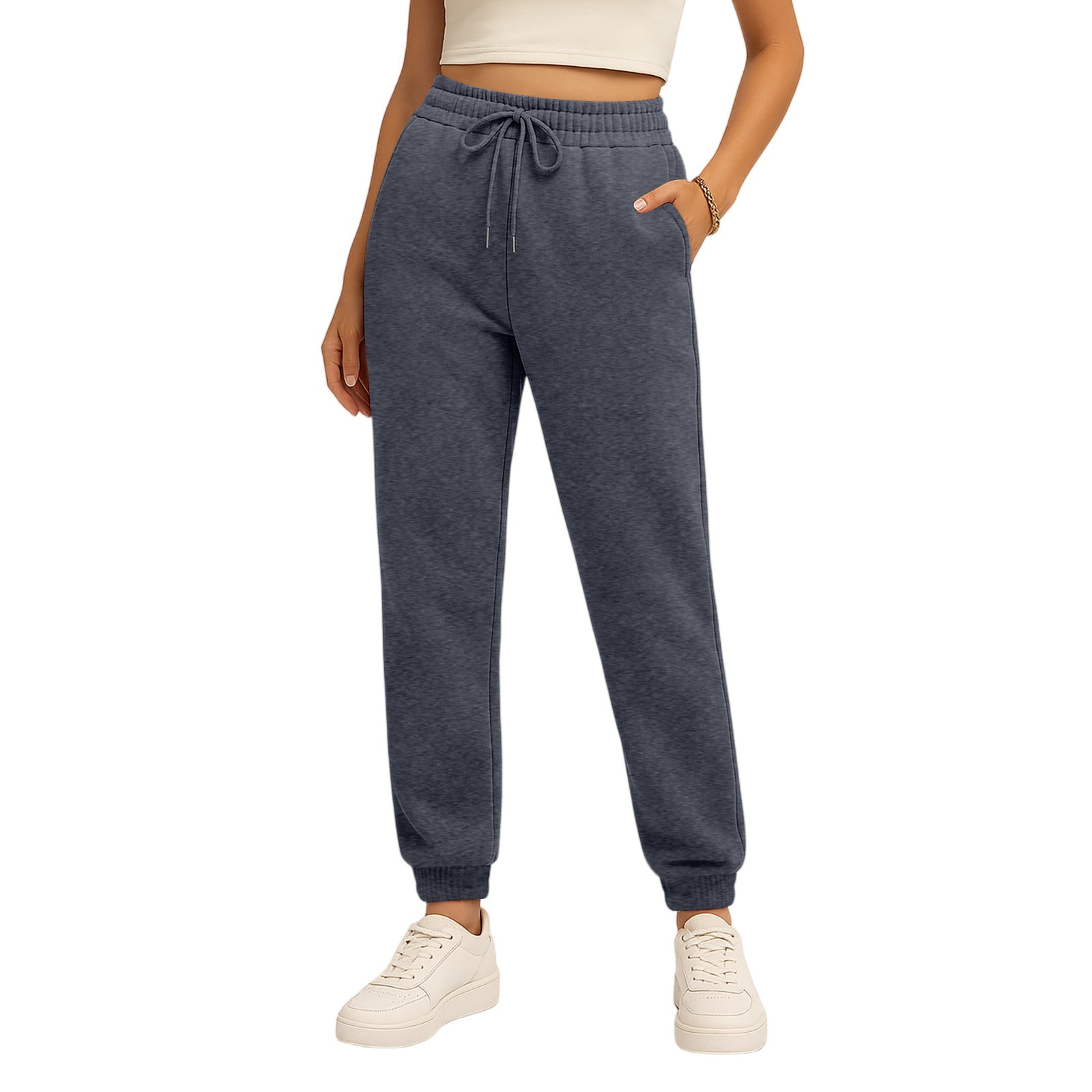 Tianiyouqing Womens Summer Sweatpants Drawstring Stretchy Waist Elastic ...